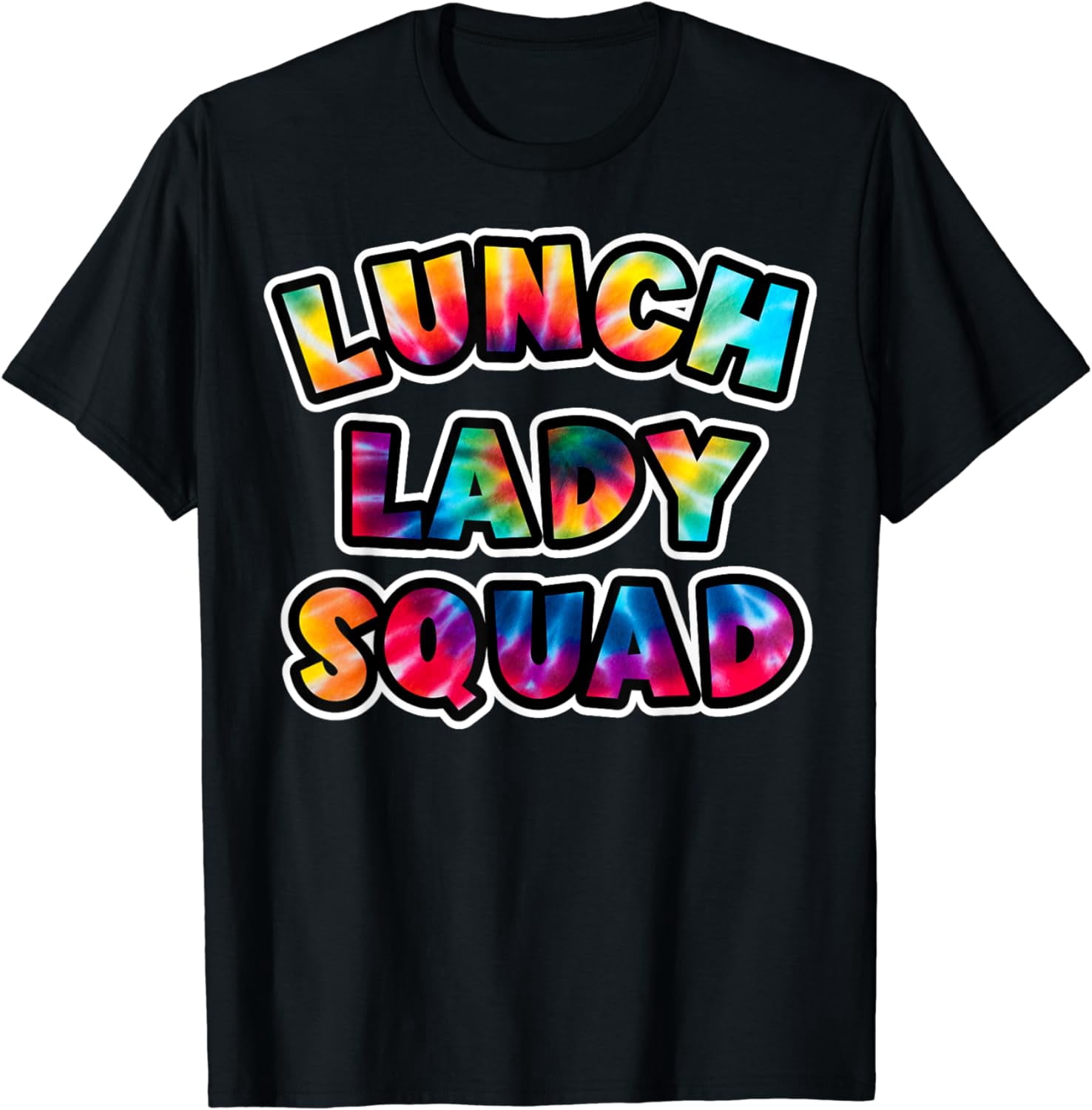 School Lunch Hero crew a Tie dye food team lunch Lady squad T-Shirt ...