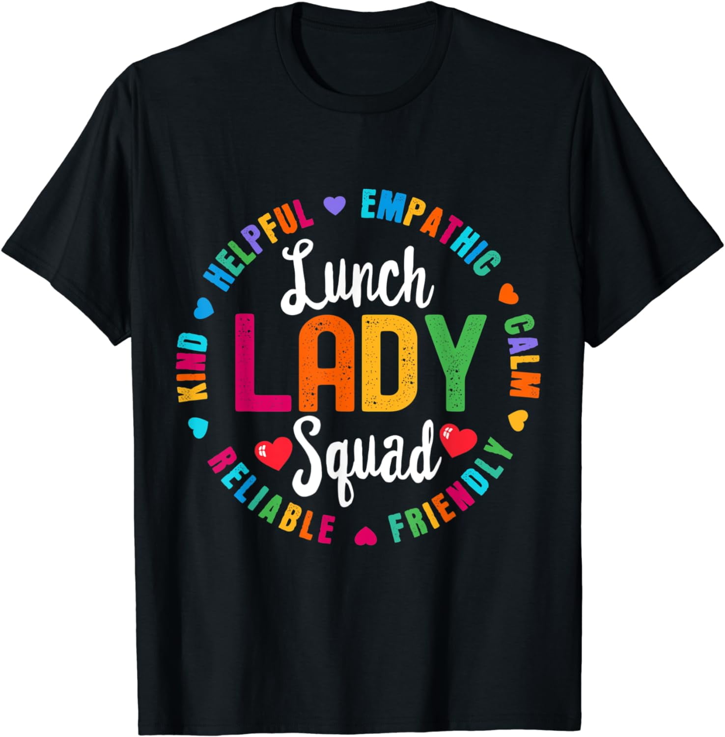 School Lunch Lady Squad Funny Ladies Cafeteria Workers Team T-Shirt ...