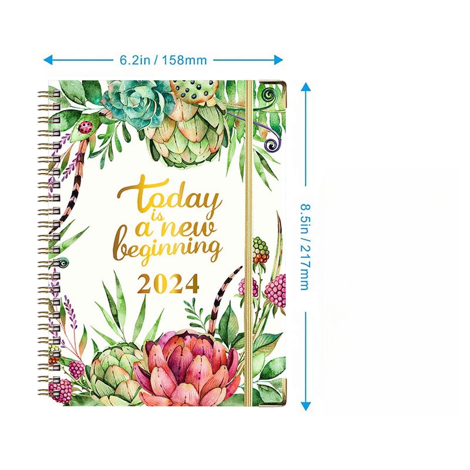 School Notebook 2024-2025 Undated A5 Daily Weekly&Monthly Planner, To ...