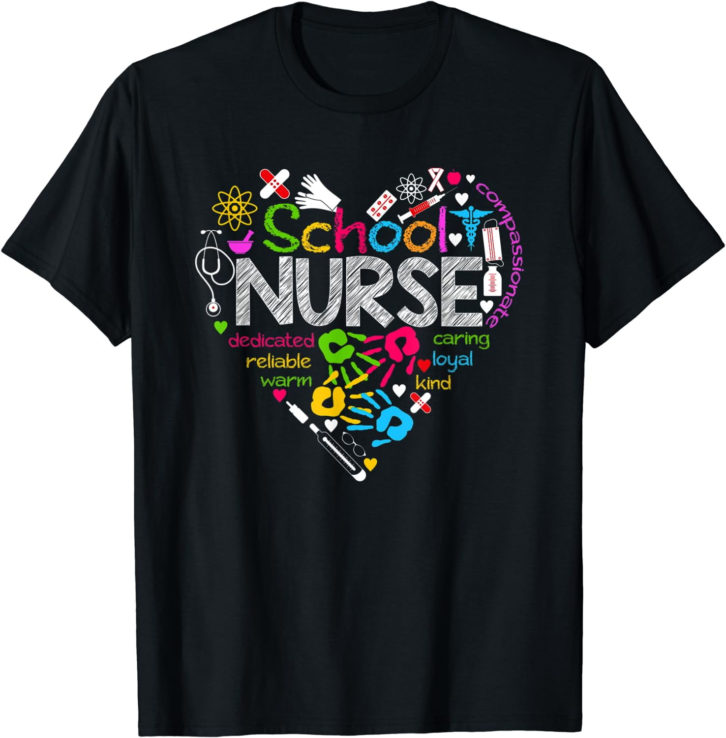 School Nurse Cute Graphic Tee Back To School Nurse Week 2022 T-Shirt ...