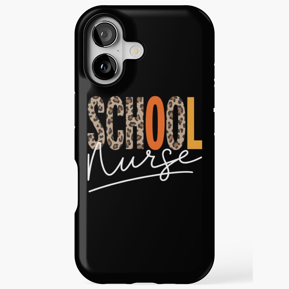 School Nurse Leopard Squad Fall Thanksgiving iPhone 17 to 11 Pro Max ...