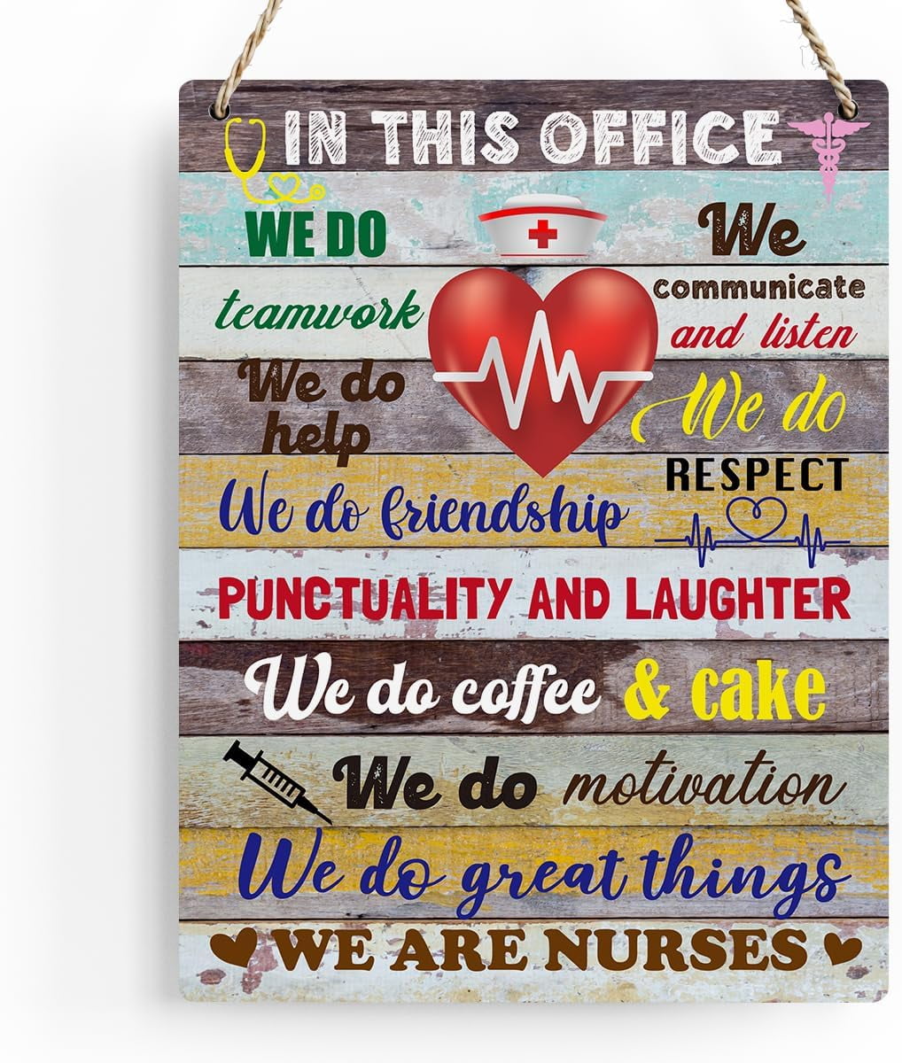 School Nurse Office Wall Decor In This Office We Are Nurses Wood ...