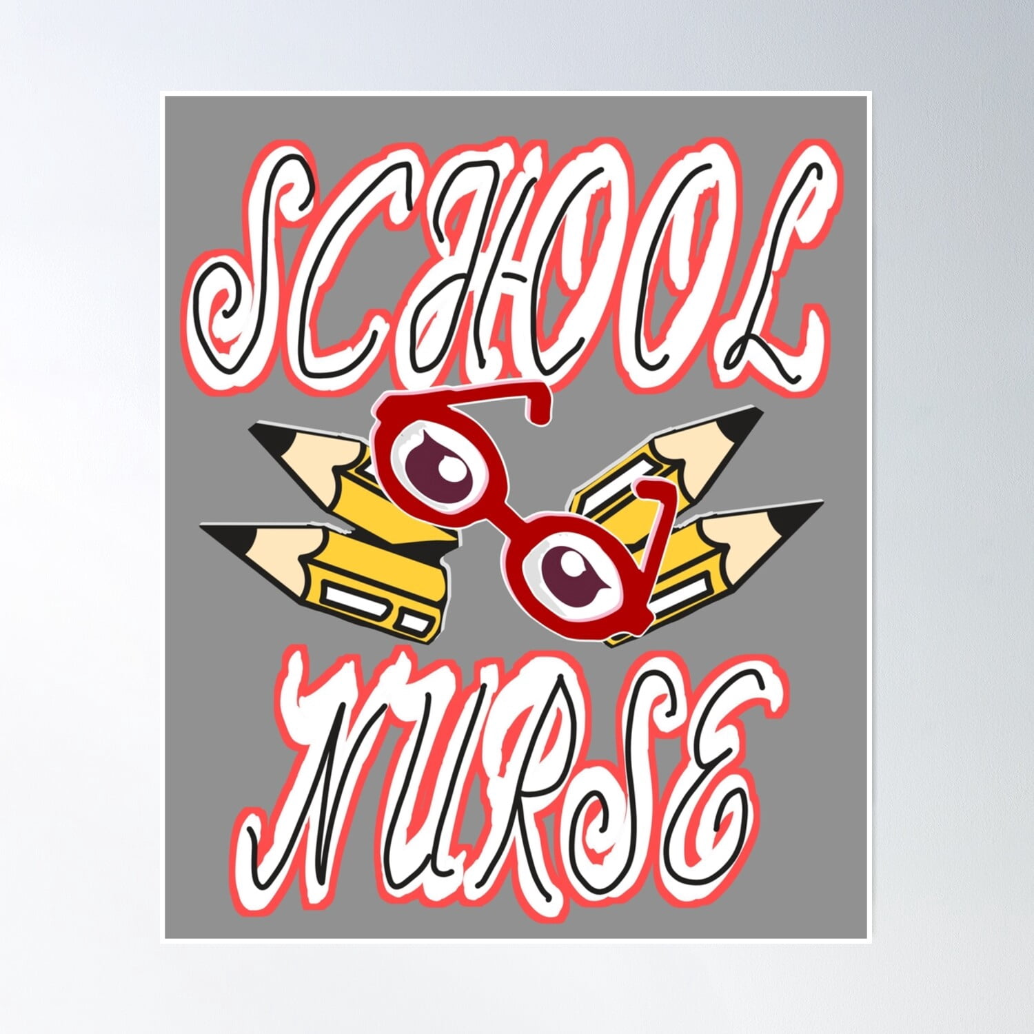 School Nurse Student Poster Wall Art, Modern Wall Decor, 24x36 UNFRAMED ...