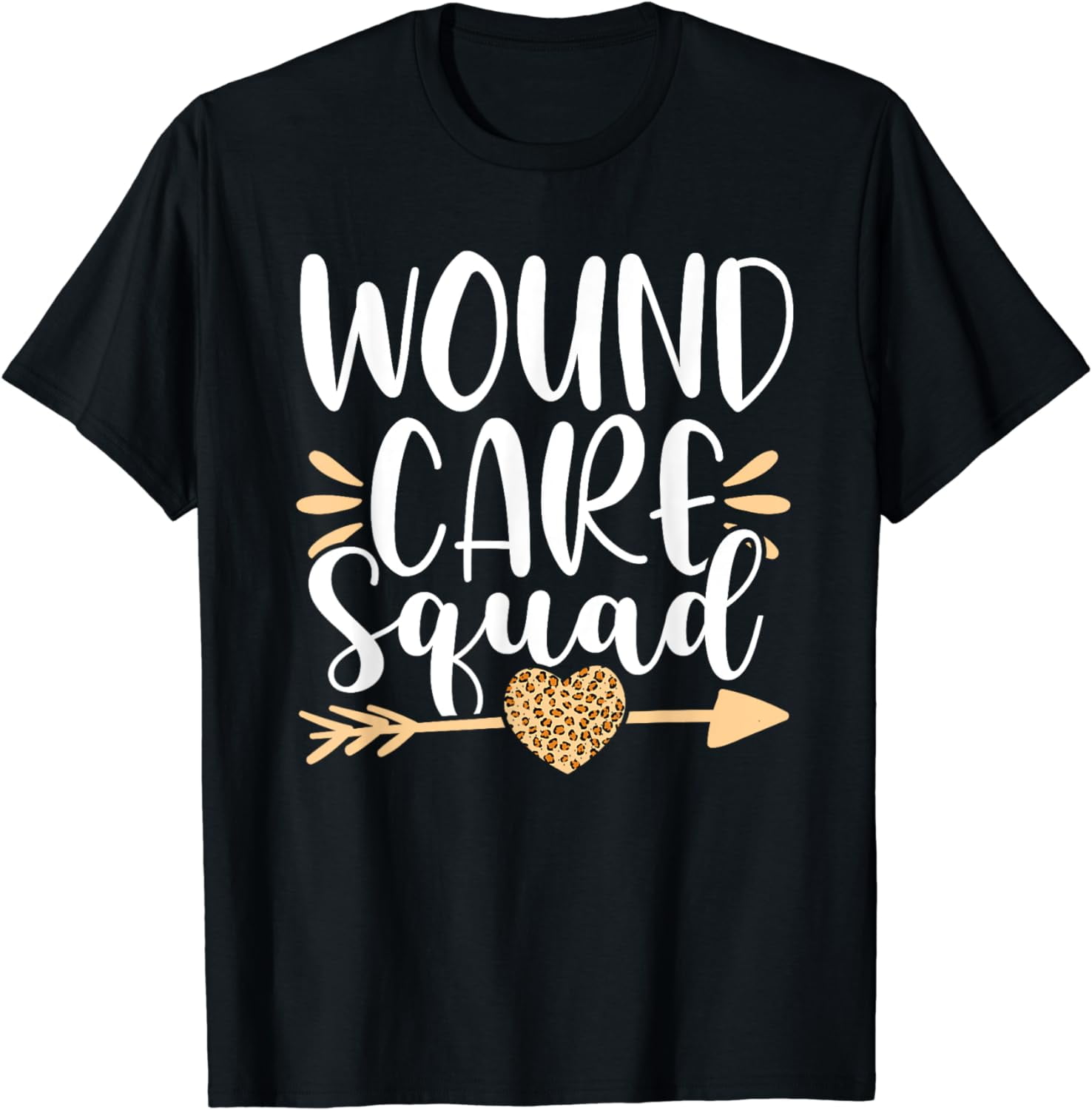 School Nurse Wound Care Squad Leopard Cute Nursing RN T-Shirt - Walmart.com