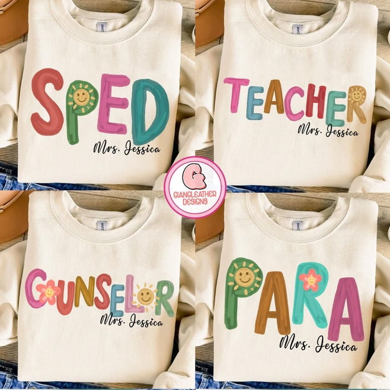 School Occupation PNG Bundle, Back to School Teacher Sped Para ...