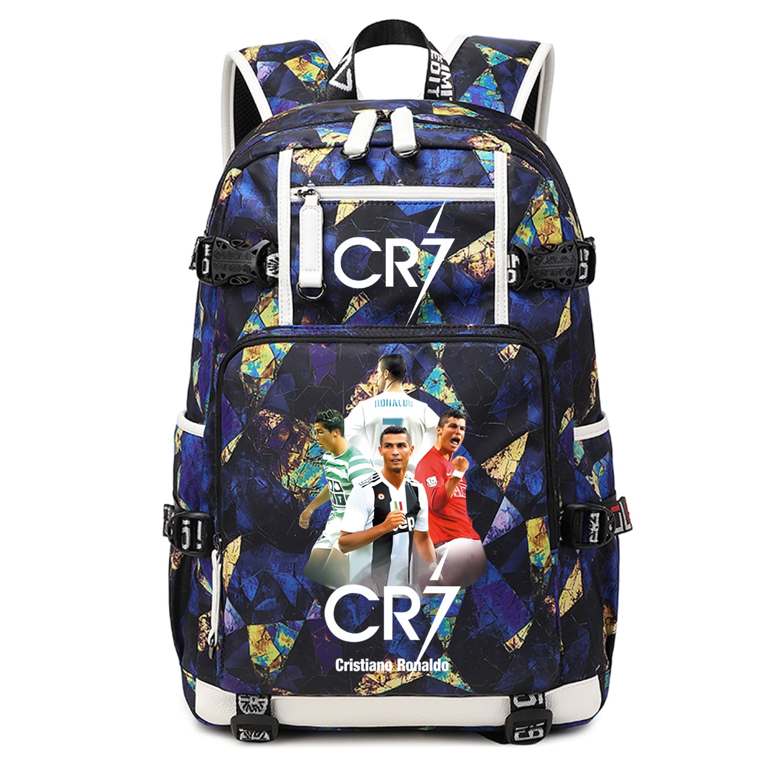 School Outdoor Travel Backpack Cristiano Ronaldo Inspired Waterproof ...