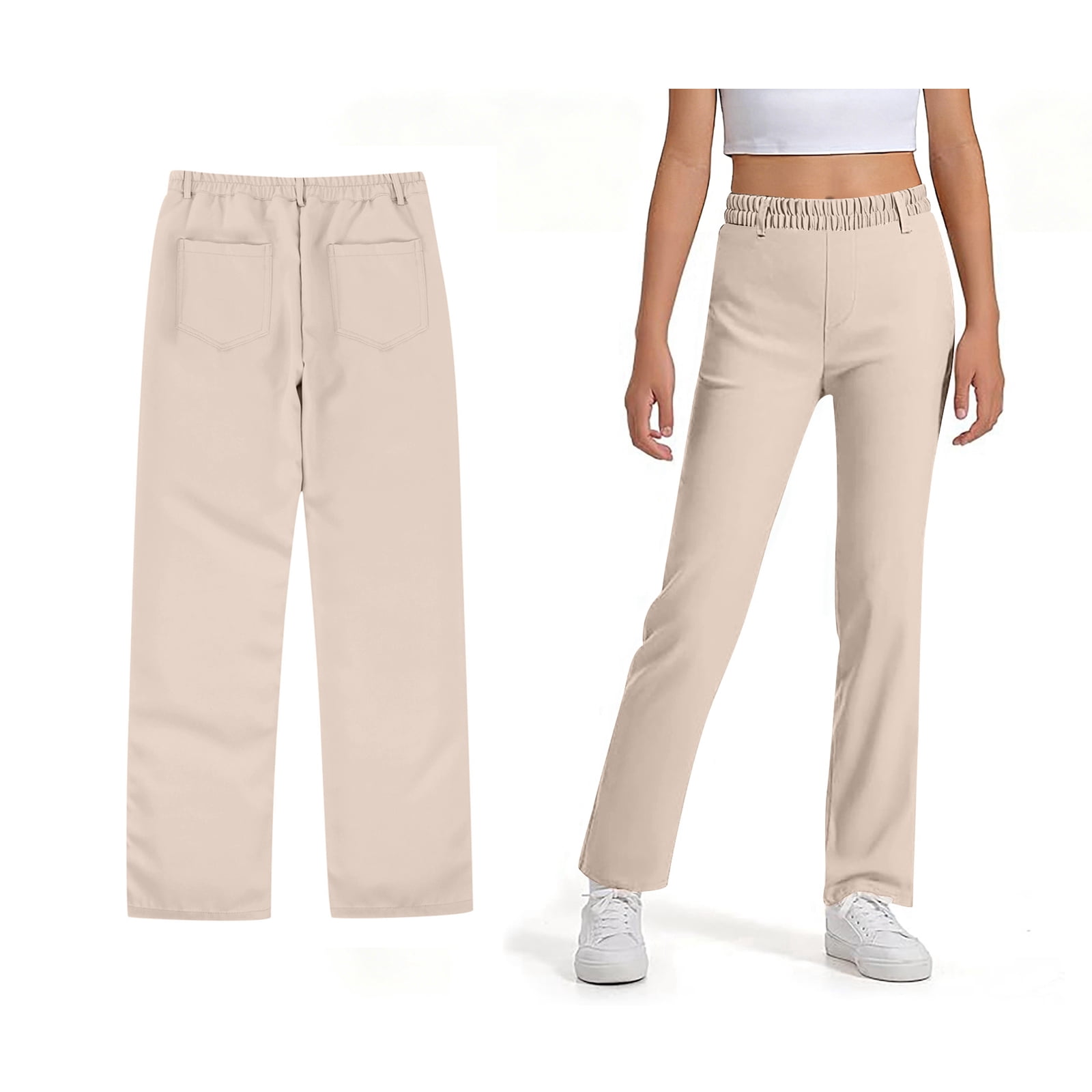 School Pants for Girls Skinny Pants Kids Dress Pants with Pockets ...