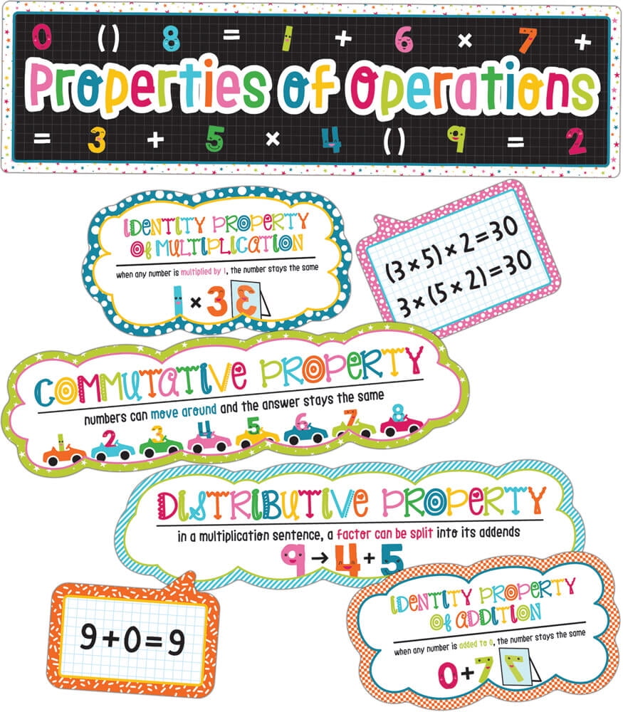 School Pop Properties of Operations Mini Bulletin Board Set [CD110332 ...
