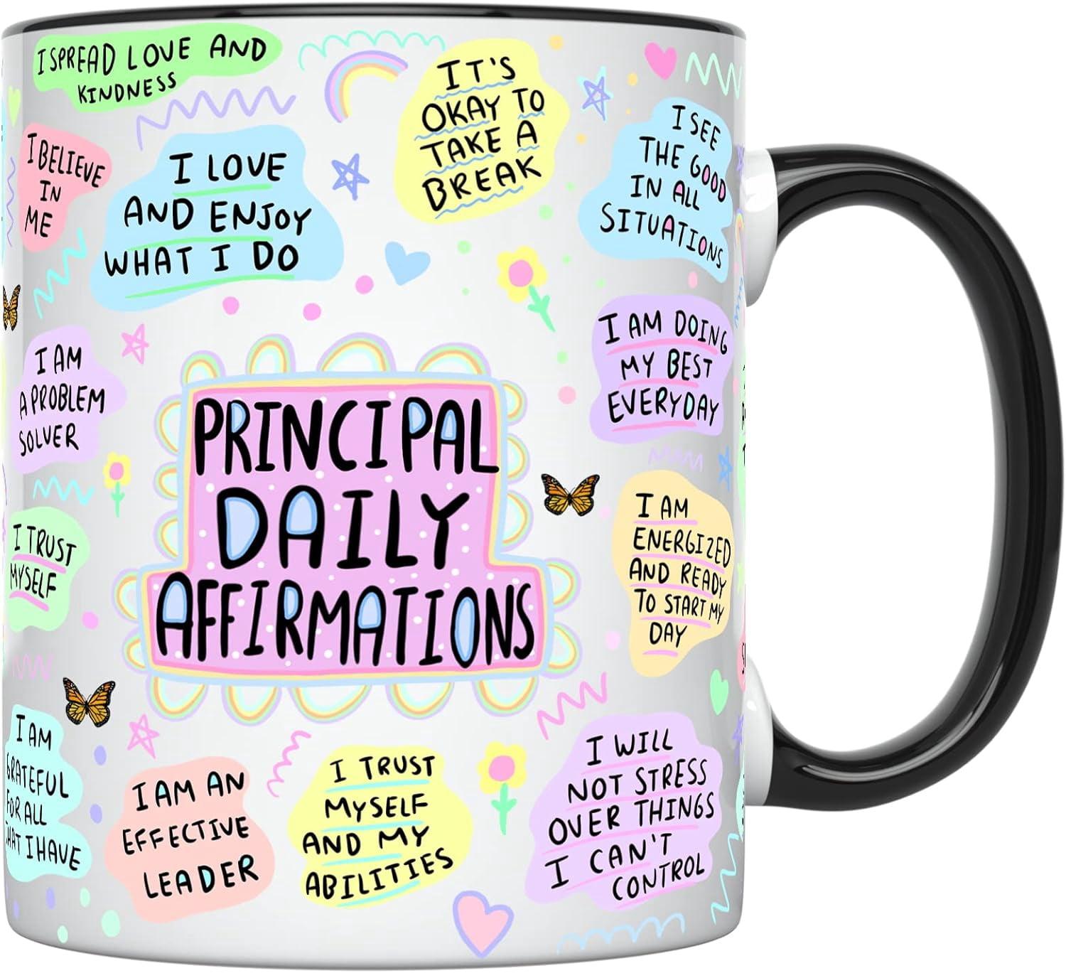 School Principal Ceramic Coffee Mug, 11 Oz, Daily Affirmations ...