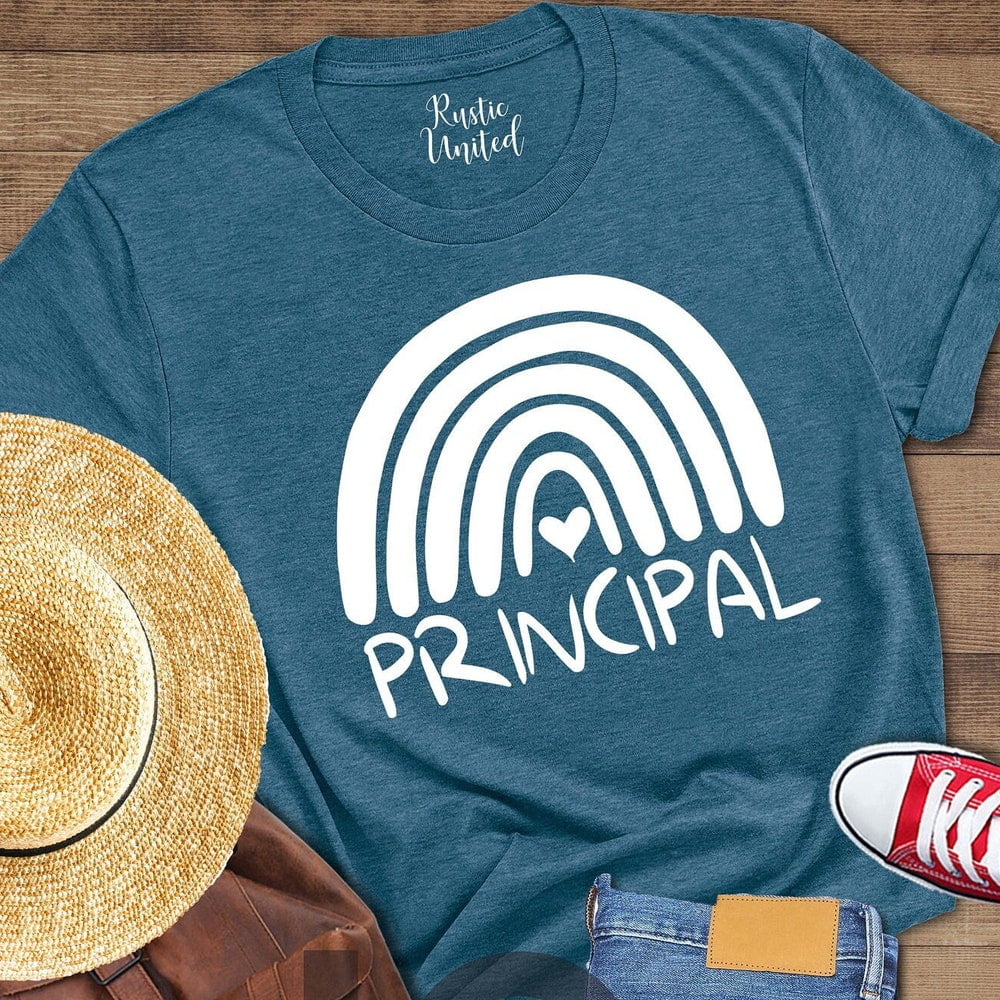 School Principal Shirt, Rainbow Principal Tee, Back To School Gift ...