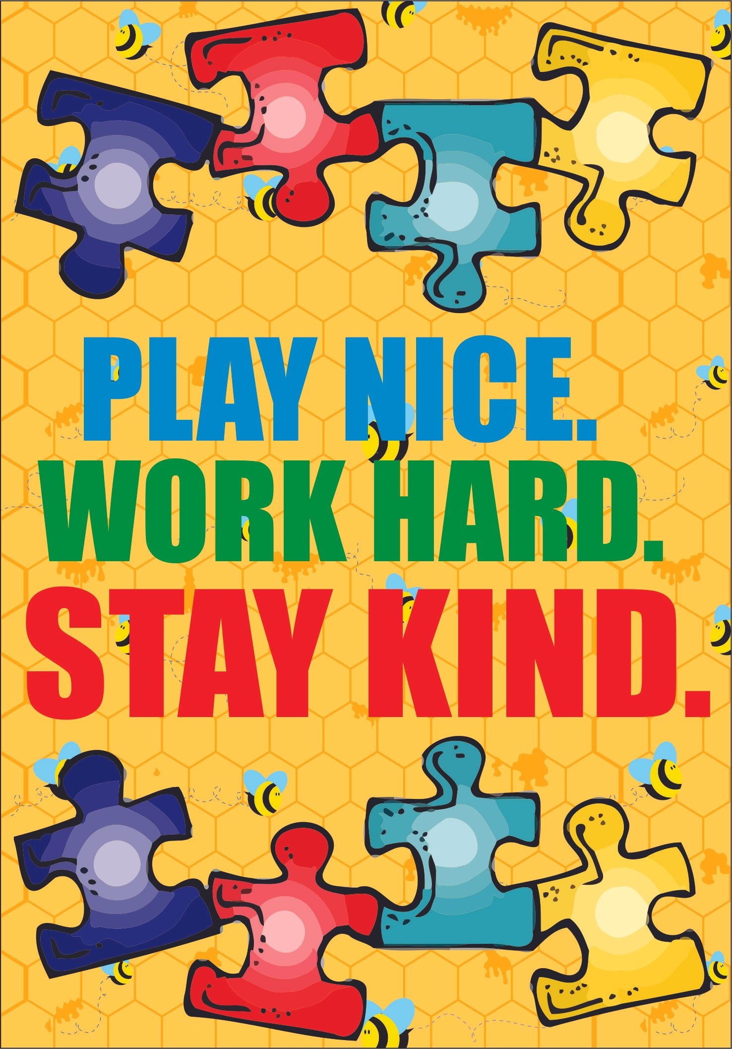 School Quotes Quote Puzzle Pieces Wall Decals for Classroom Vinyl Decor ...