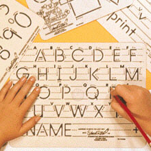 School Rite Handwriting Instruction Guide Template, Uppercase Cursive ...