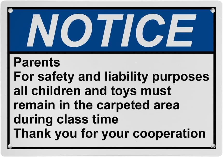School Safety Sign 8"x12" - UV Resistant Plastic Warning Sign - Indoor ...