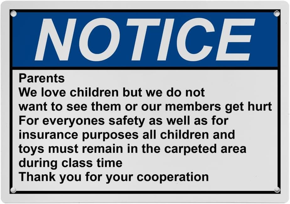 School Safety Sign 8"x12" - UV Resistant Plastic Warning Sign - Indoor ...