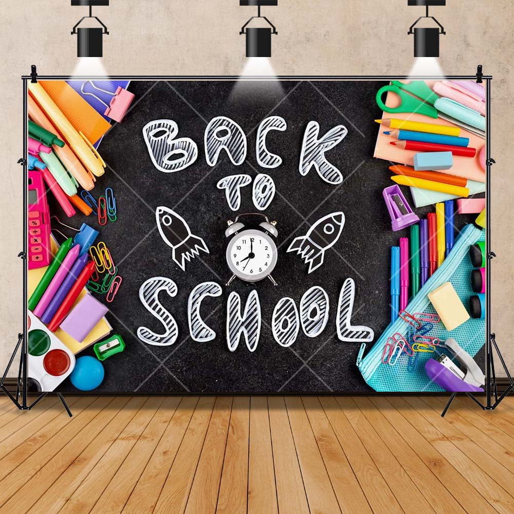 School Season Back to School Kids Gifts Carnival Student Party Banner ...