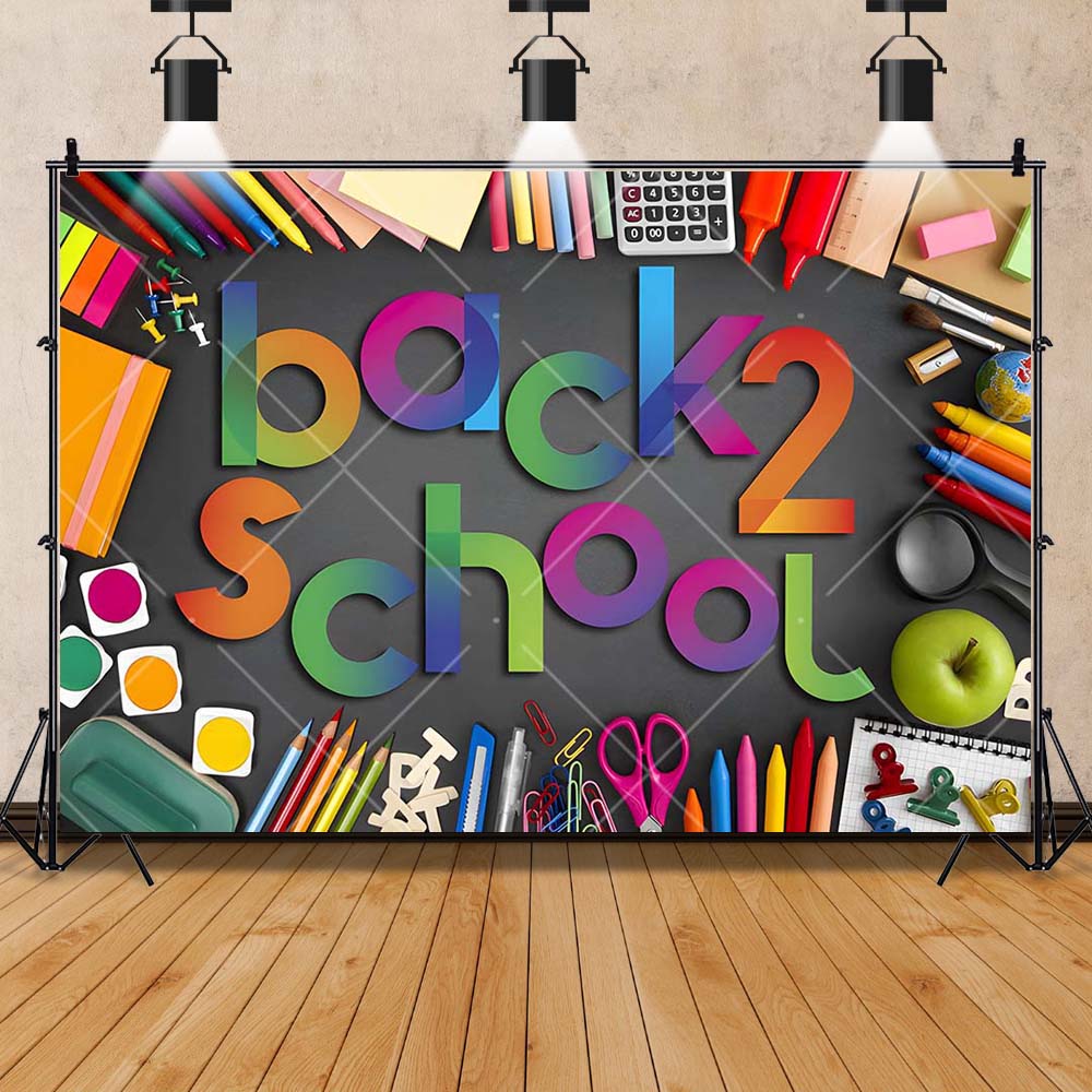 School Season Back to School Kids Gifts Carnival Student Party Banner ...