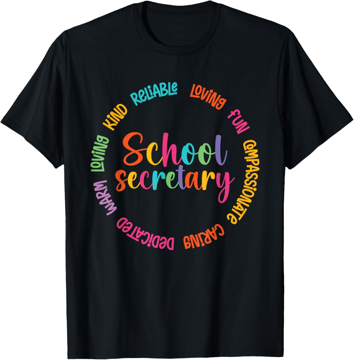 School Secretary Appreciation Circle School Secretaries T-Shirt ...