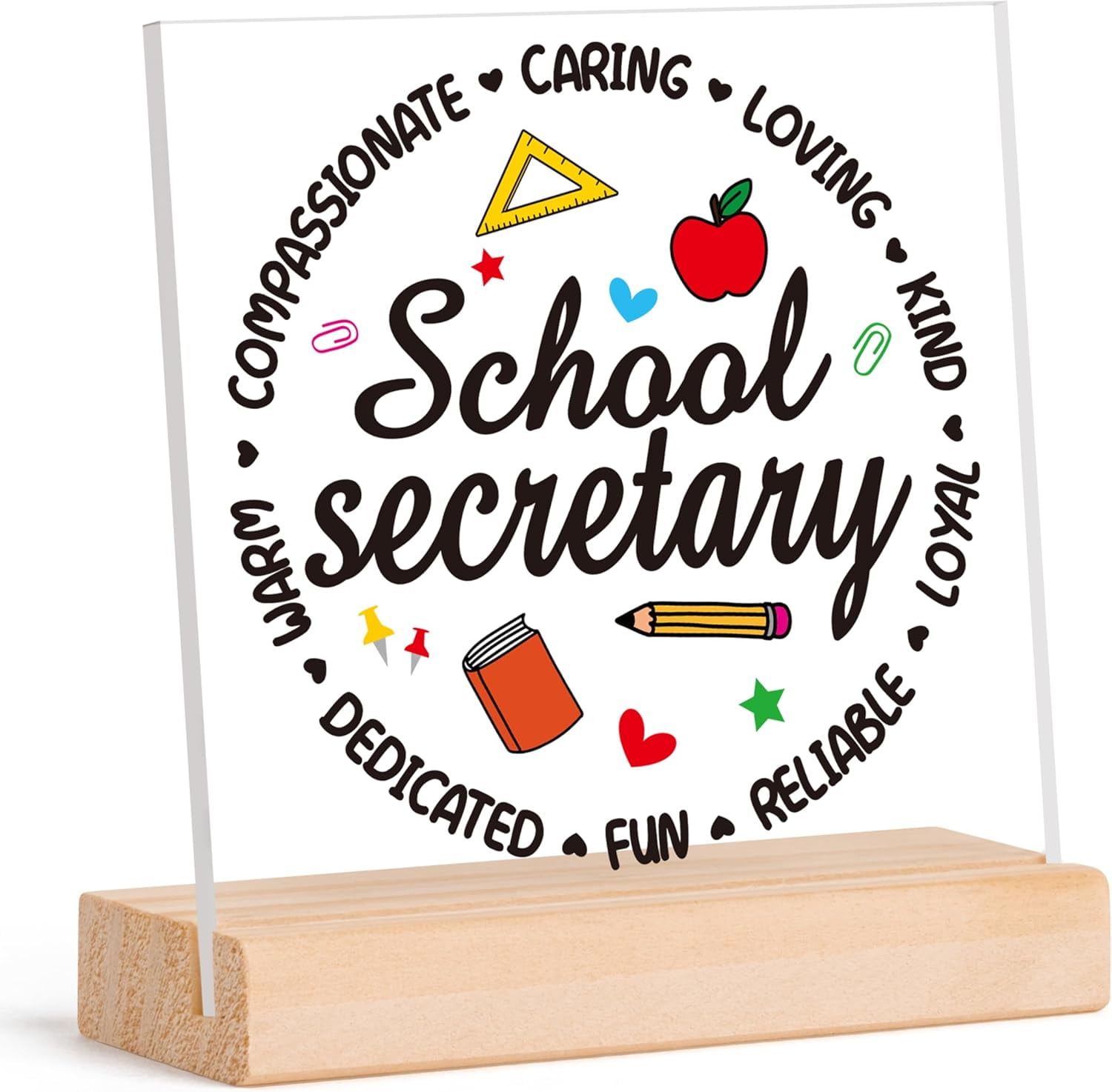 School Secretary Appreciation Gifts 3.9x3.9 Inch Thank You Madam ...