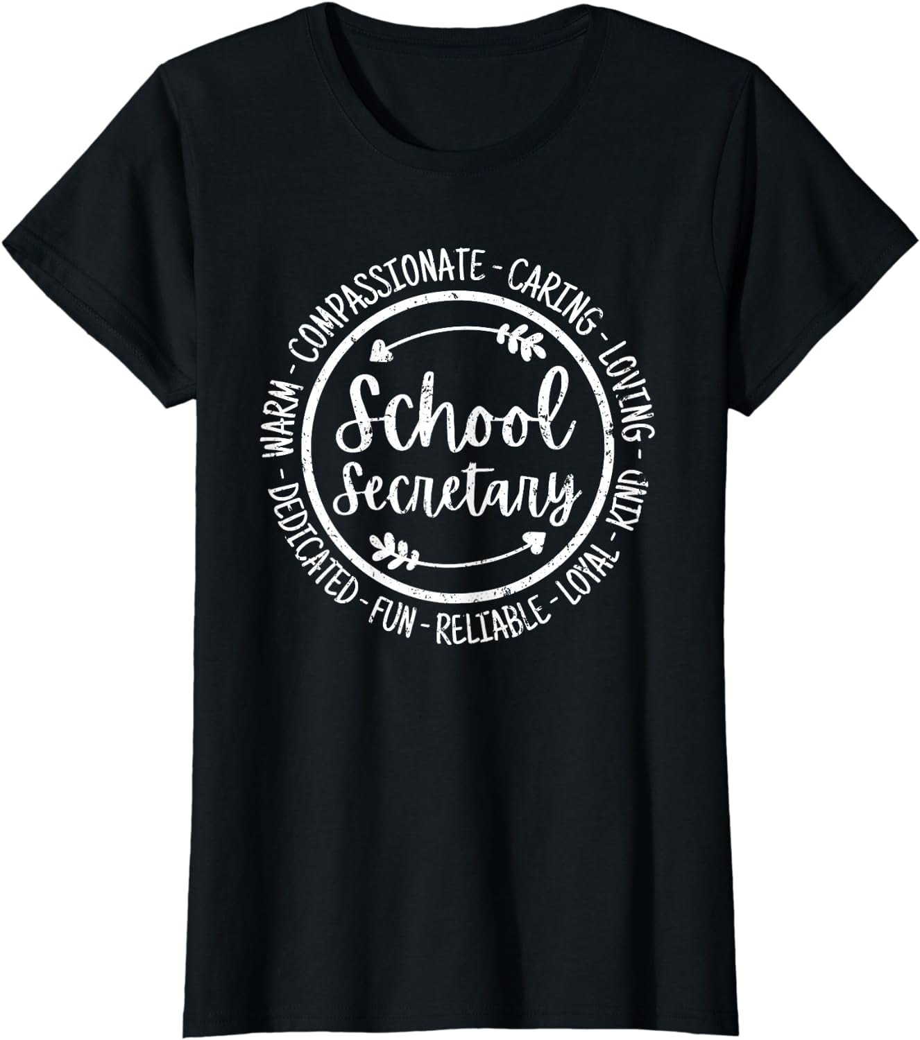 School Secretary Life School Staff Appreciation Vintage T-Shirt ...