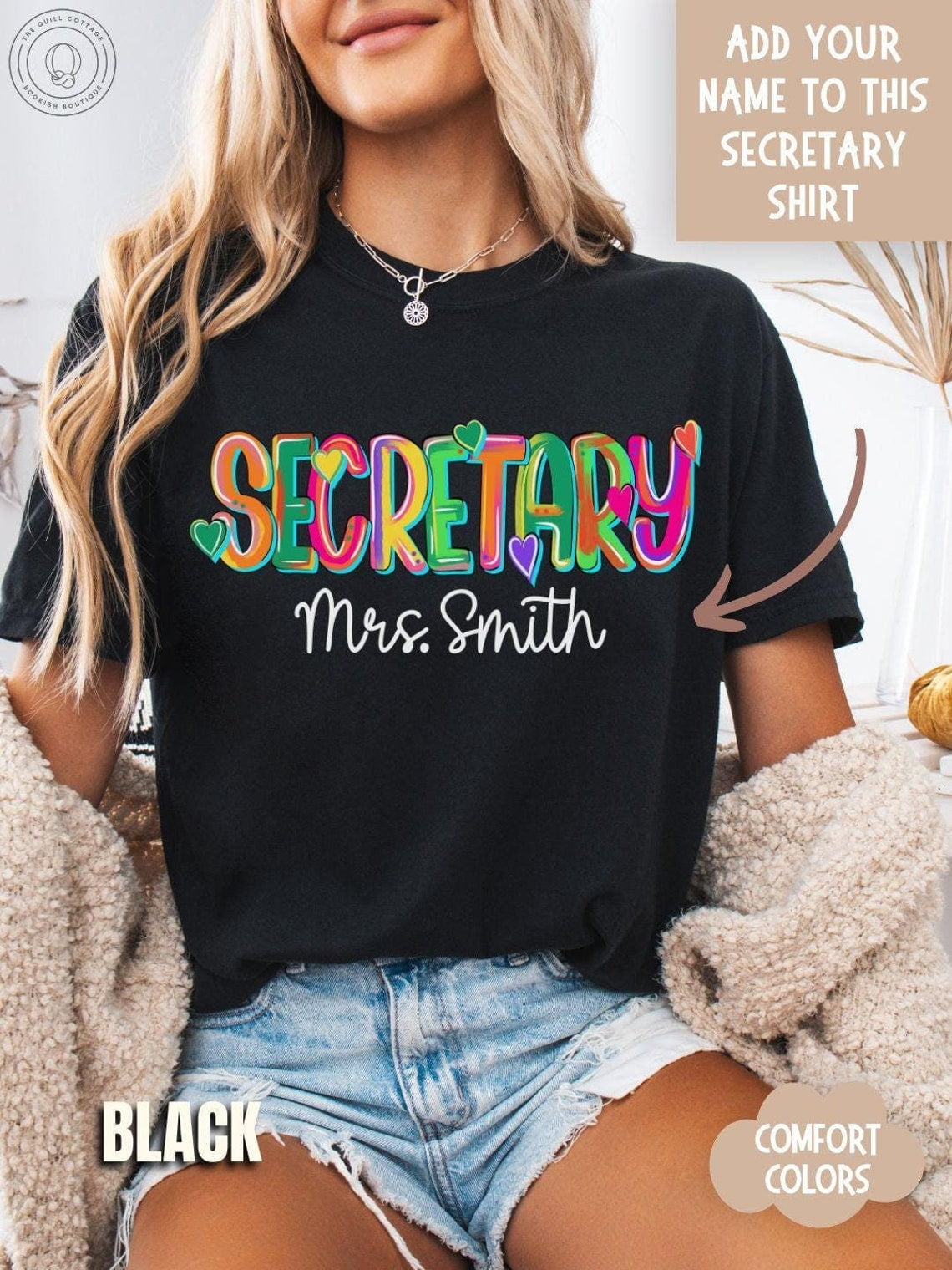 School Secretary Shirt School Office Staff Gifts Retro Office Squad ...