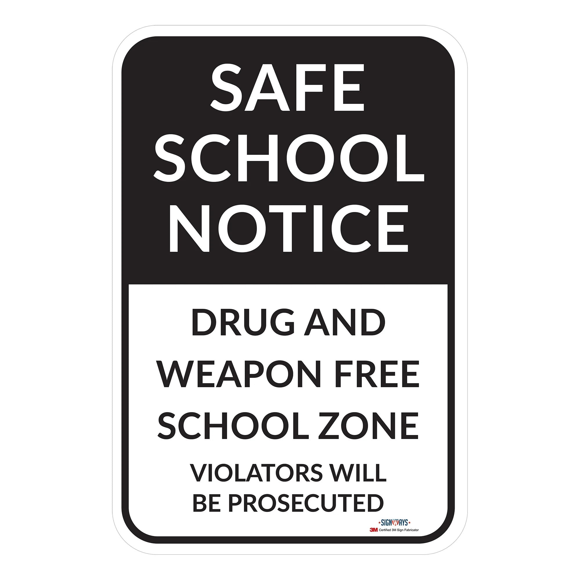 School Sign Safe School Notice - Walmart.com