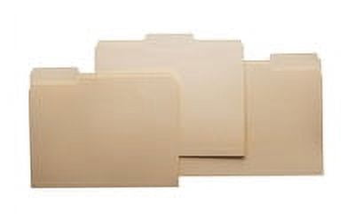 School Smart 015768 1-5 Cut Manila File Folder- Legal Medium Weight ...