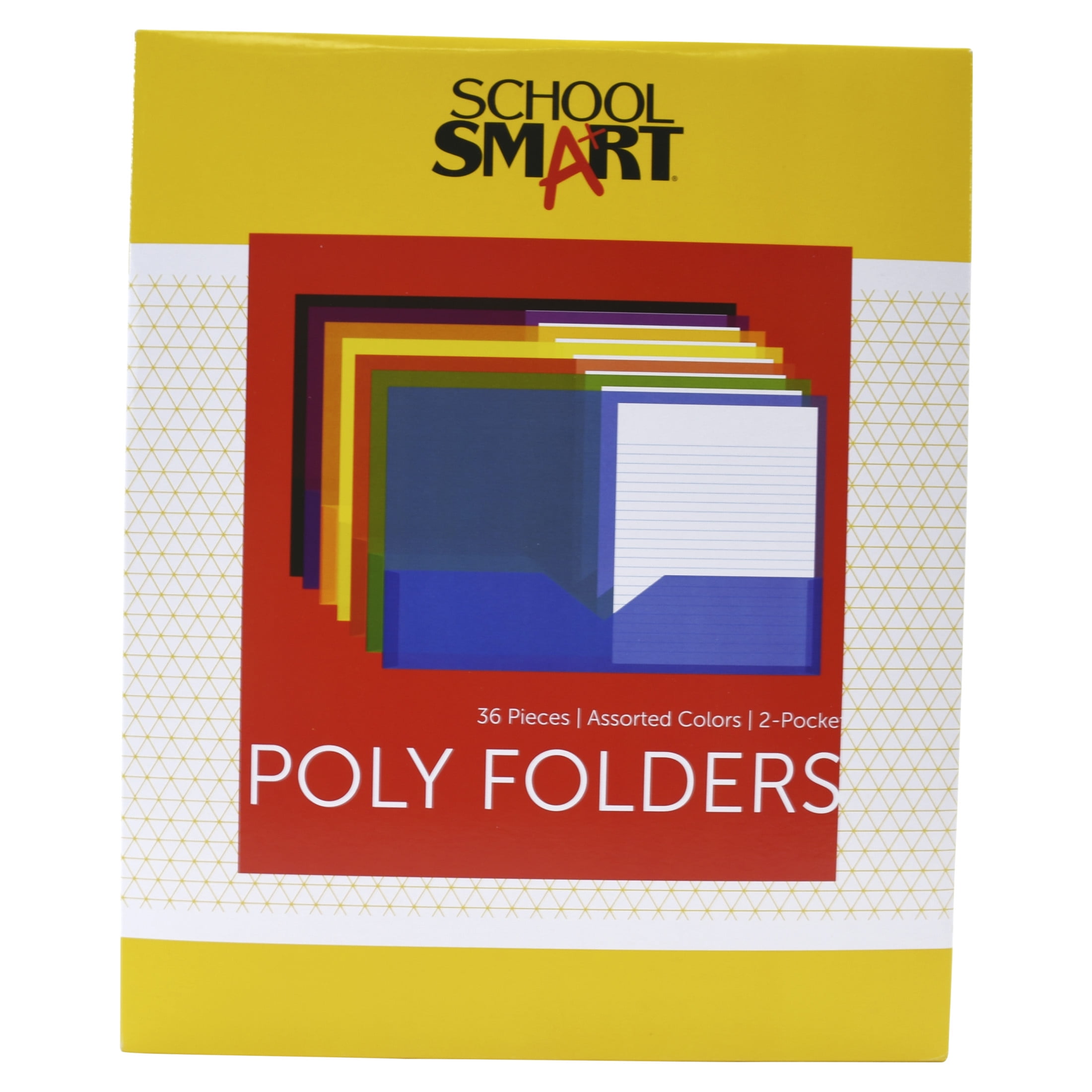2-Pocket Poly Folders, Assorted Colors, Pack of 36 - Walmart.com