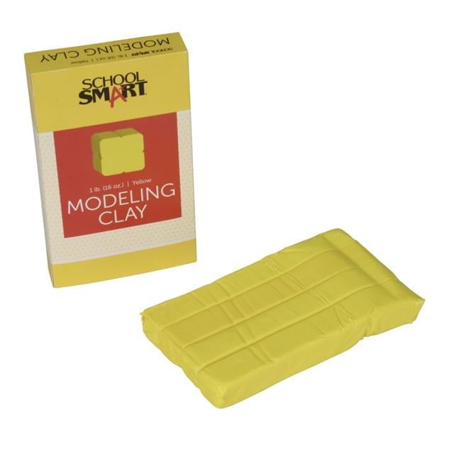 School Smart 2003079 1 lbs Modeling Clay, Yellow - Walmart.com