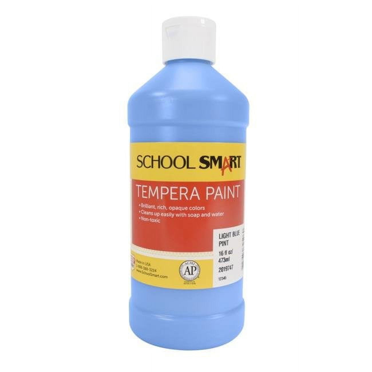 School Smart 2019747 1 Pint Tempera Paint, Light Blue - Walmart.com