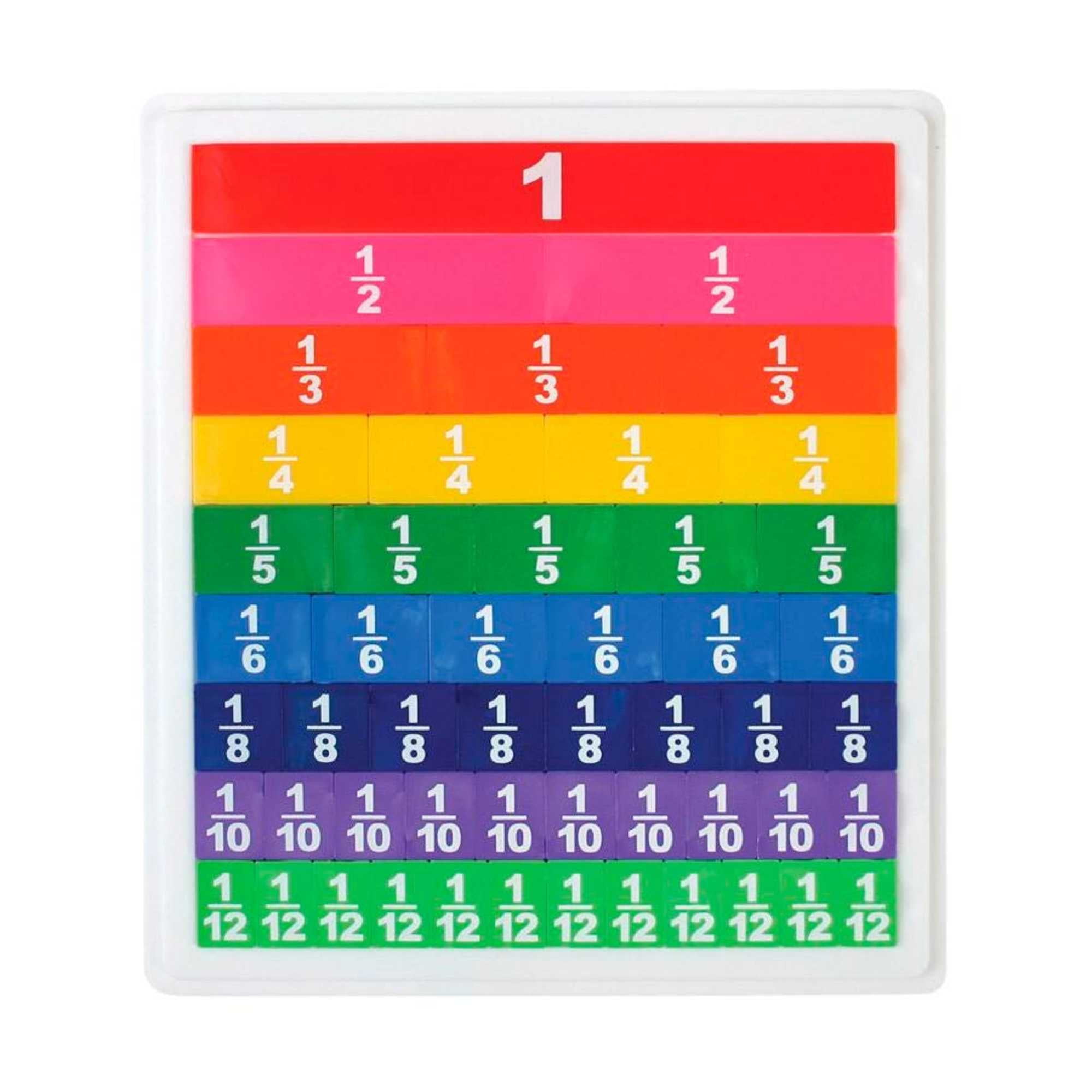 School Smart Color-Coded Fraction Tiles - Walmart.com