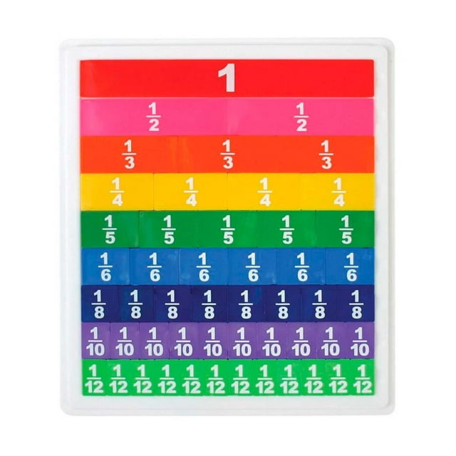 School Smart Color-Coded Fraction Tiles - Walmart.com