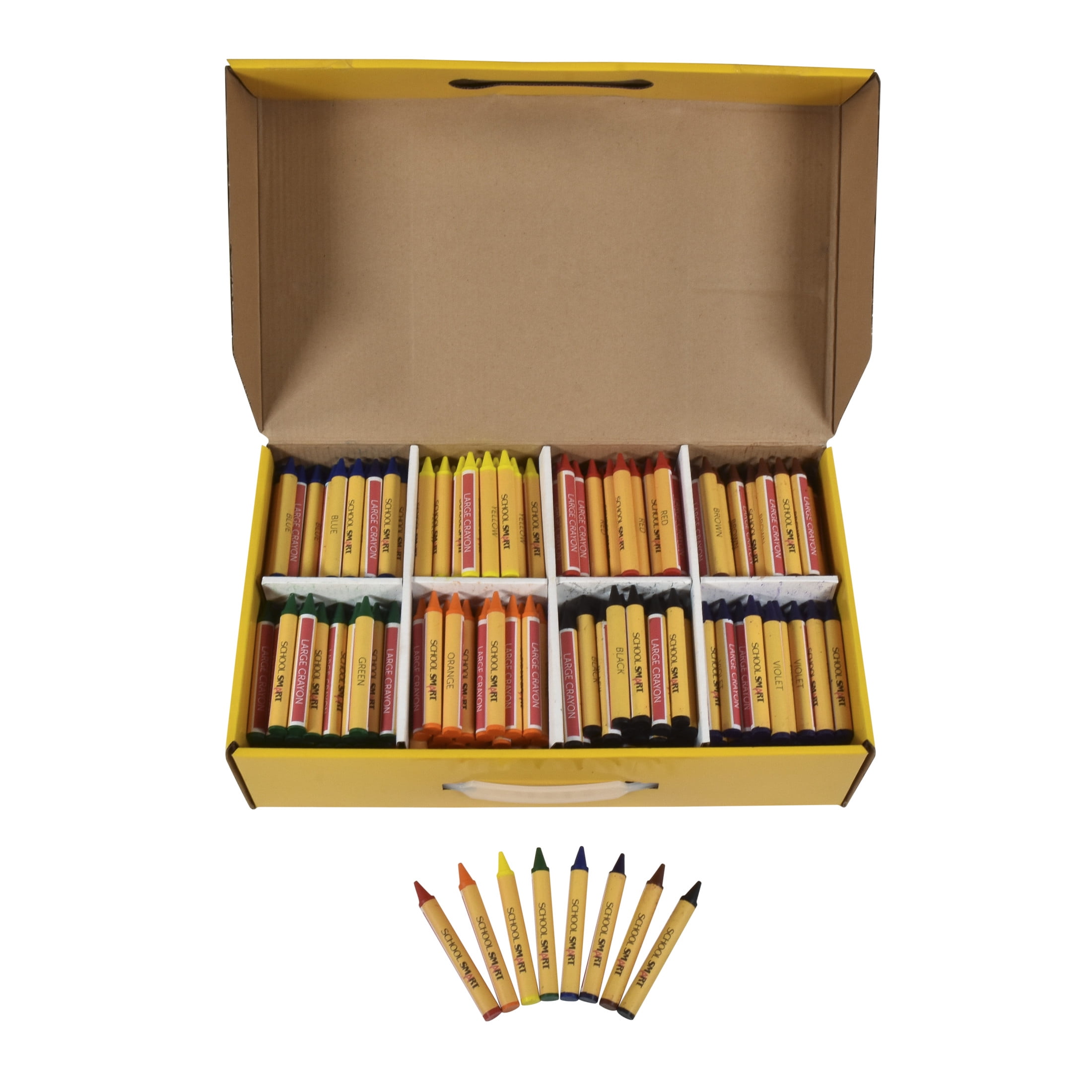 Crayons, Large Size, Assorted Colors, Pack of 400 - Walmart.com