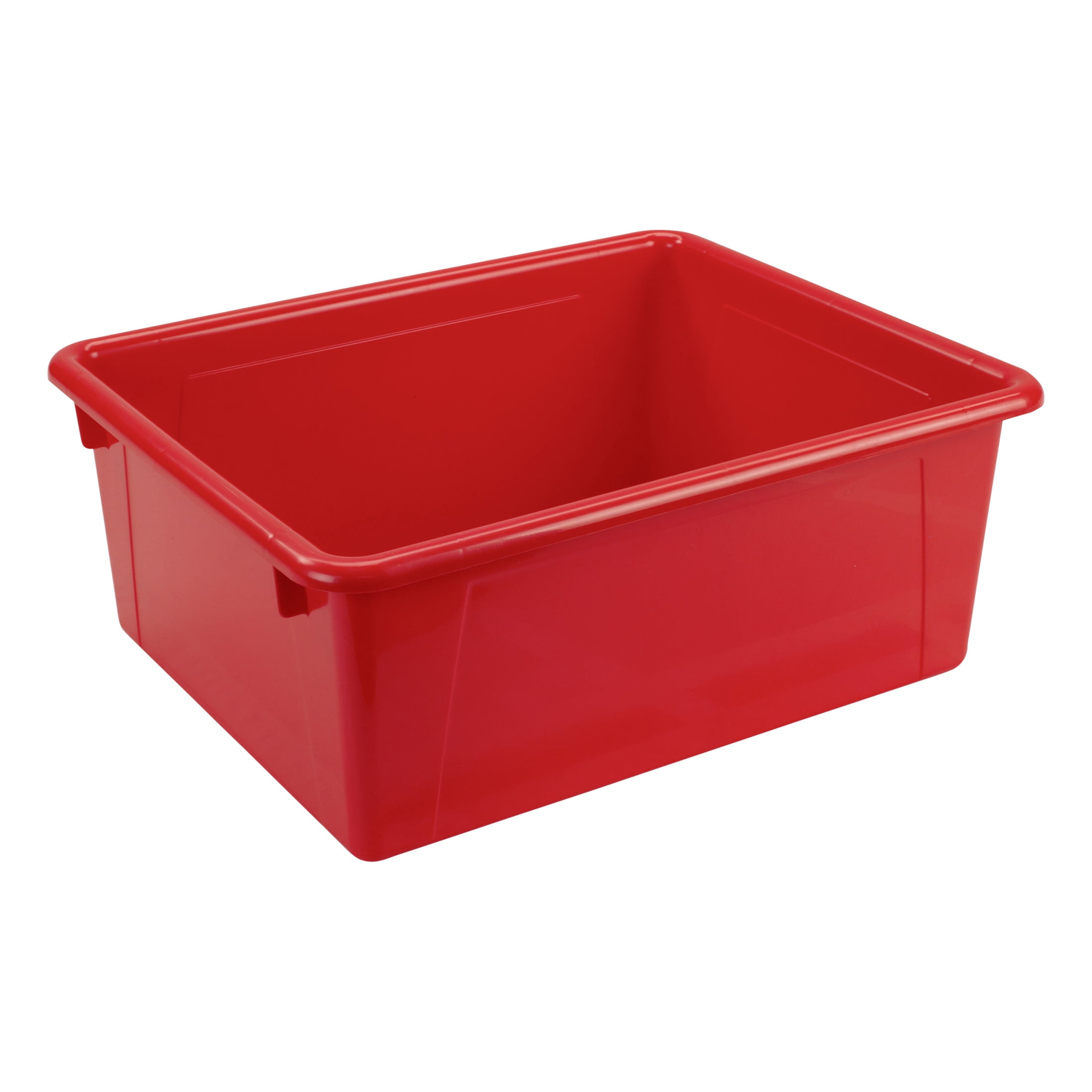 Deep Storage Bin, Letter Size, 10-3/4 x 13-3/8 x 5-1/4 Inches, Red ...