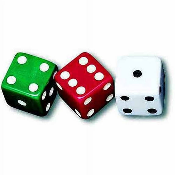 School Smart Dotted Dice, Assorted Colors, Set of 36 - Walmart.com