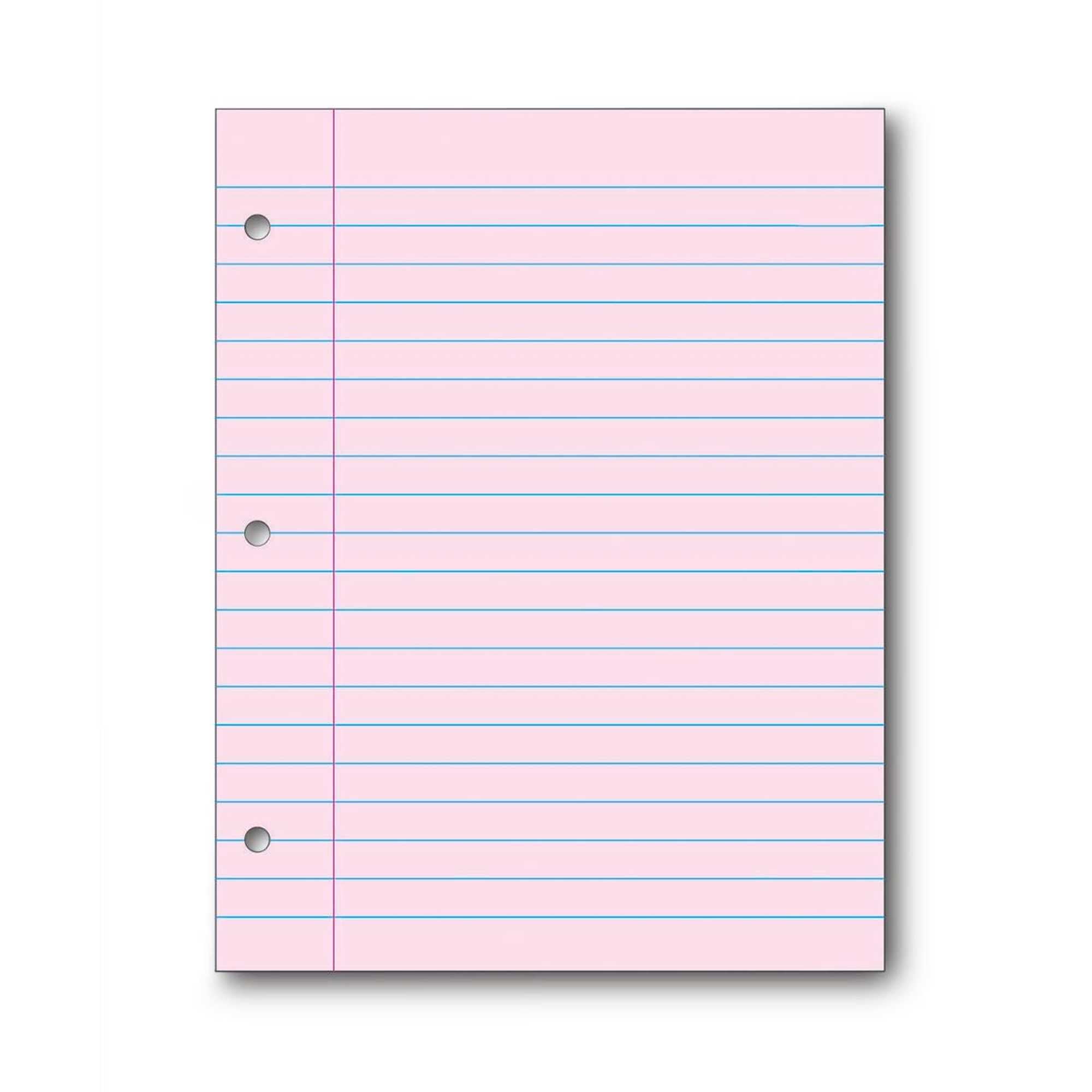 Pink Lined Paper