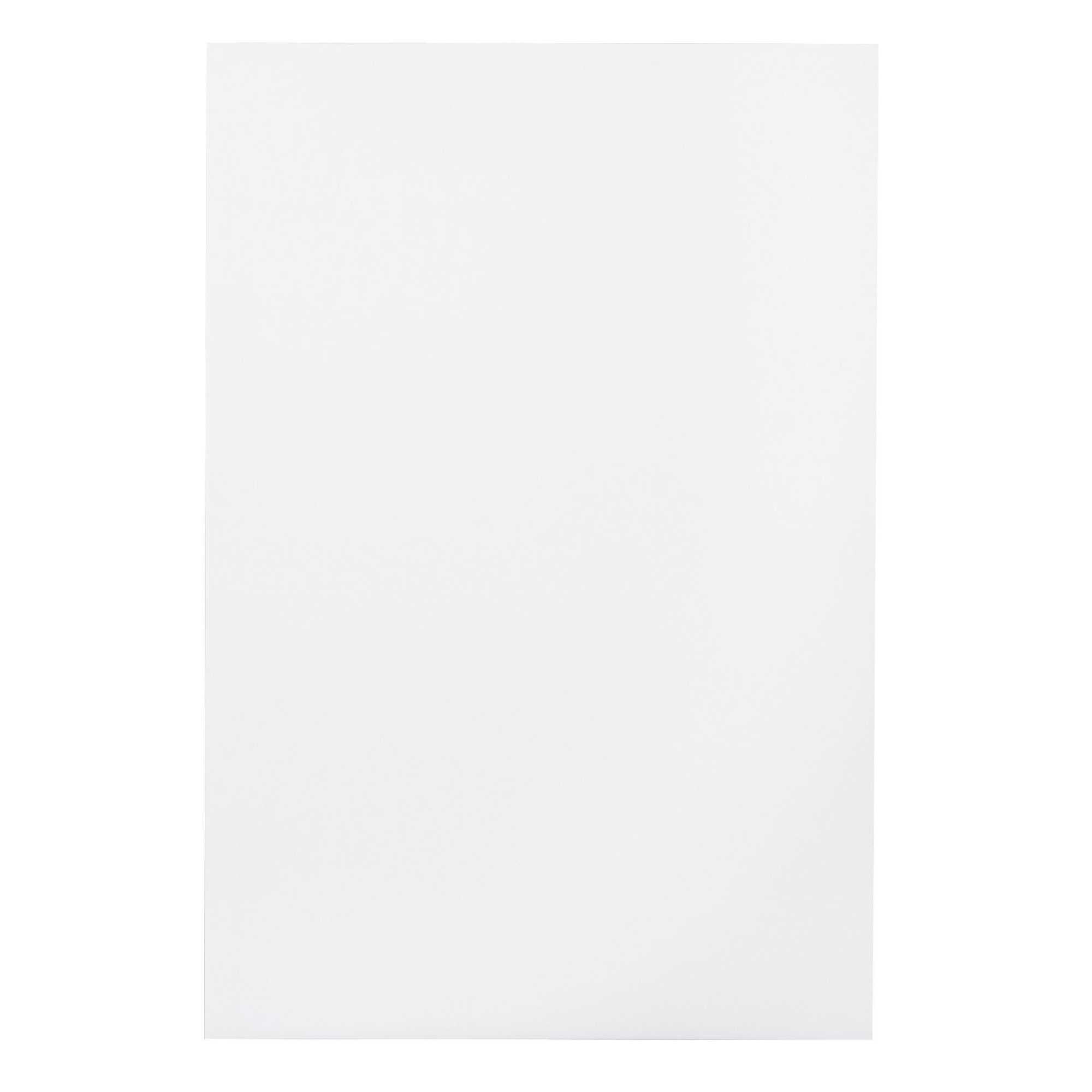 School Smart Folding Bristol Board, 24 x 36 Inches, White, Pack of 100 ...