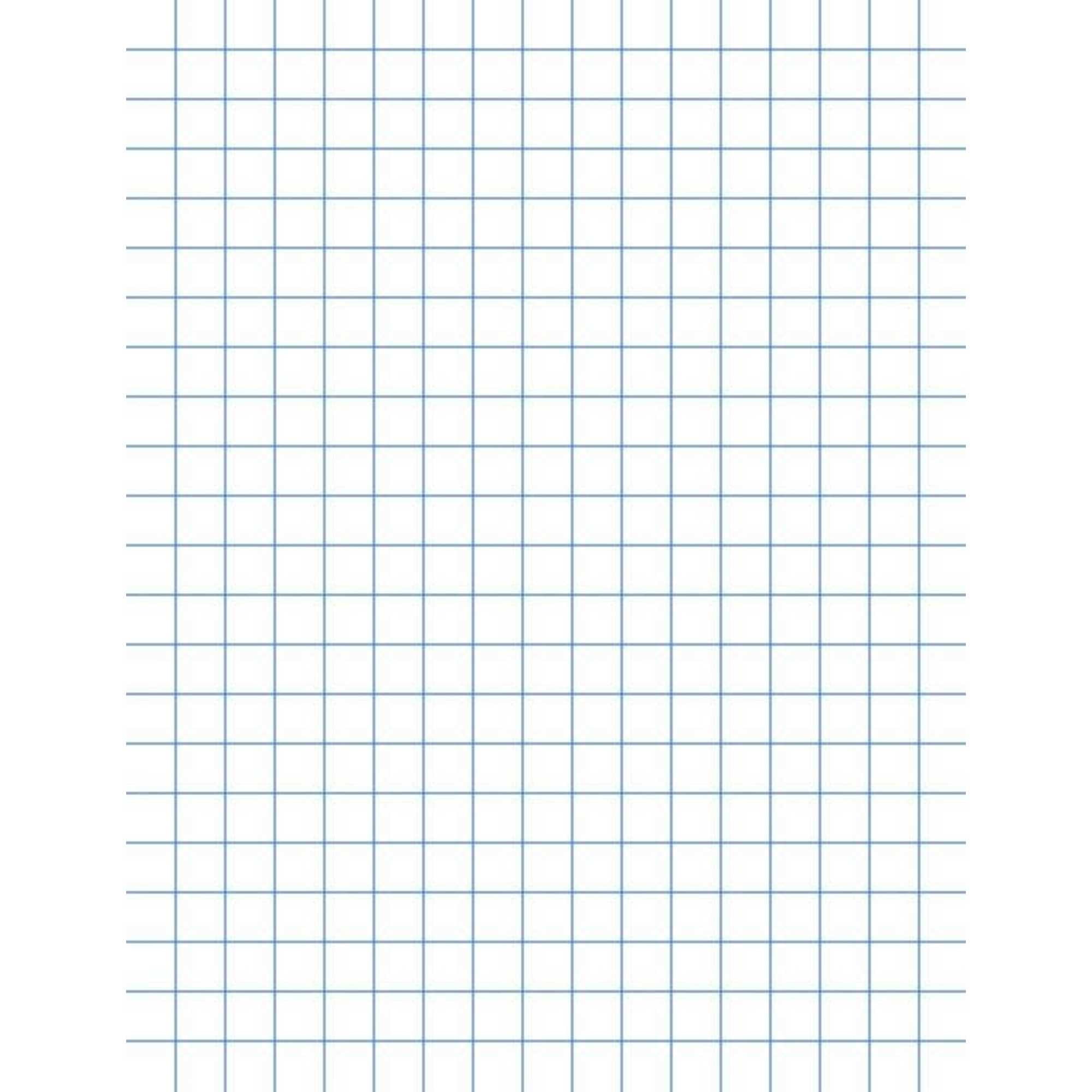 School Smart Graph Paper Pad, 8-1/2 x 11 Inches, 1/2 Inch Ruling, 50 ...