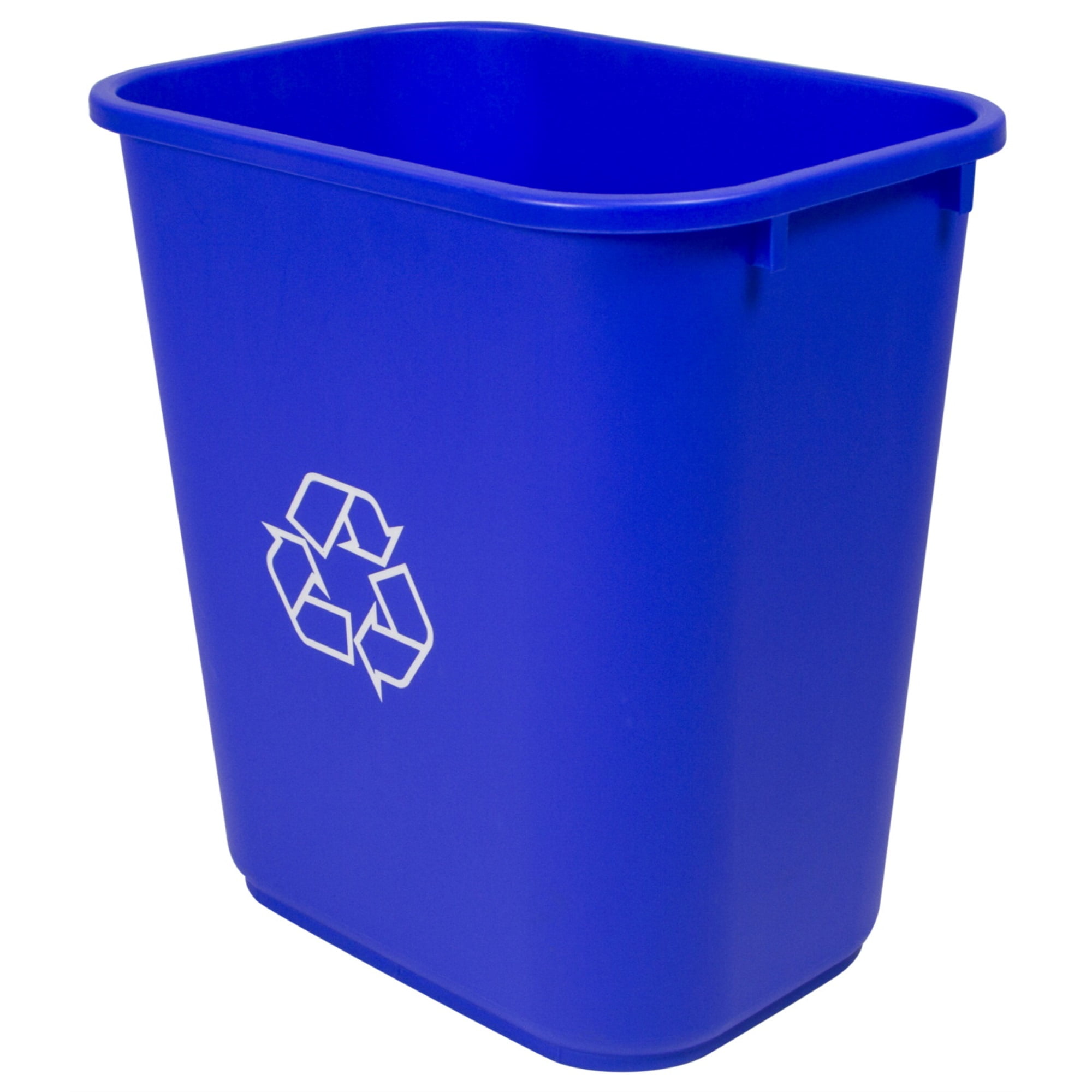 School Smart Indoor Recycle Waste Basket, 28 Quart, Blue, Each ...
