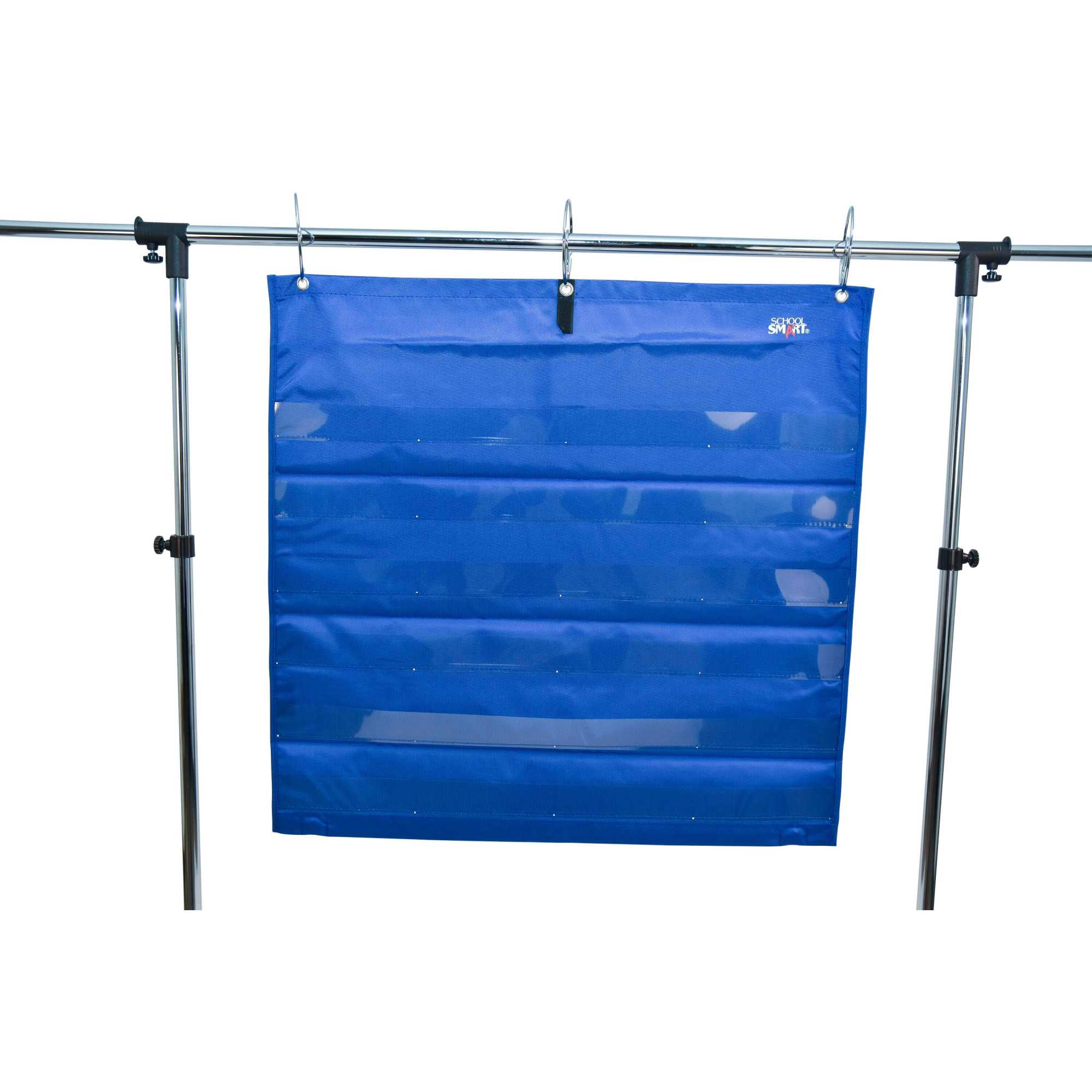 School Smart Mini Pocket Chart with 6 Pockets, 28 x 28 Inches, Blue ...