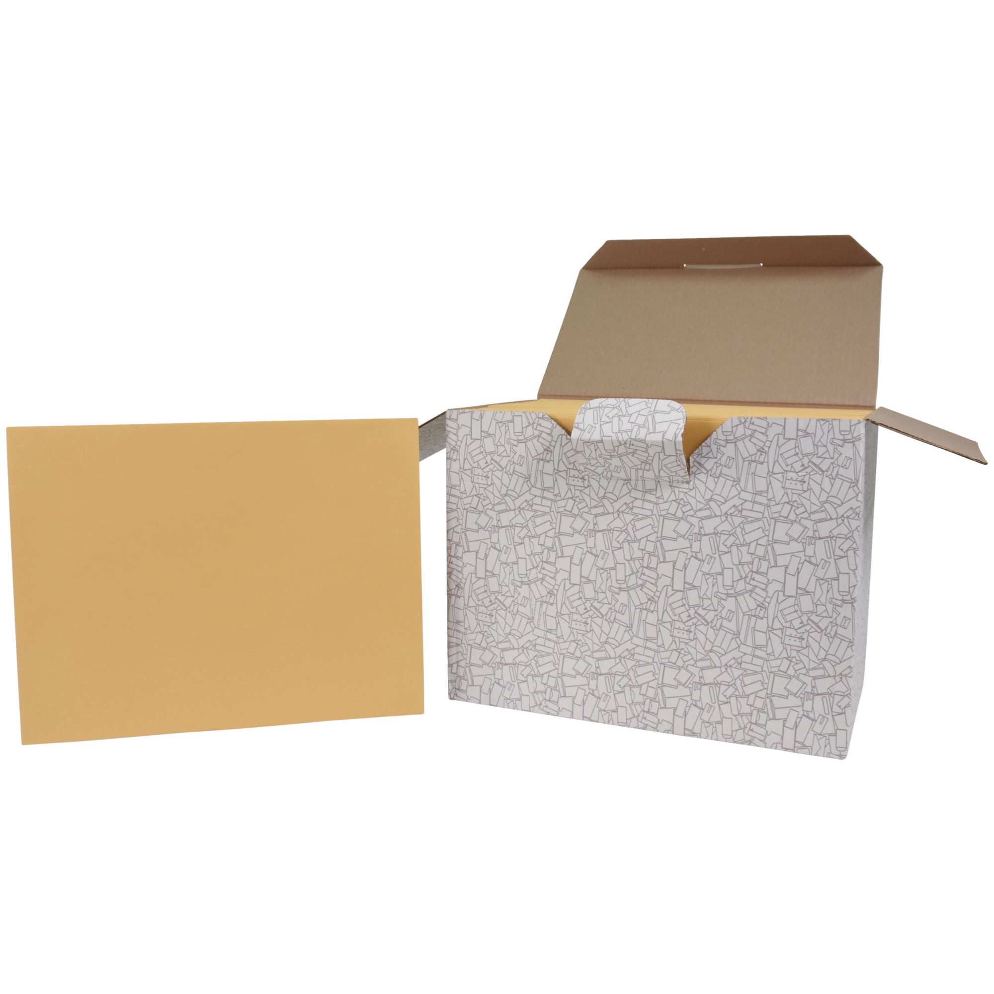 School Smart No Clasp Envelopes with Gummed Flap, 10 x 13 Inches, Kraft ...