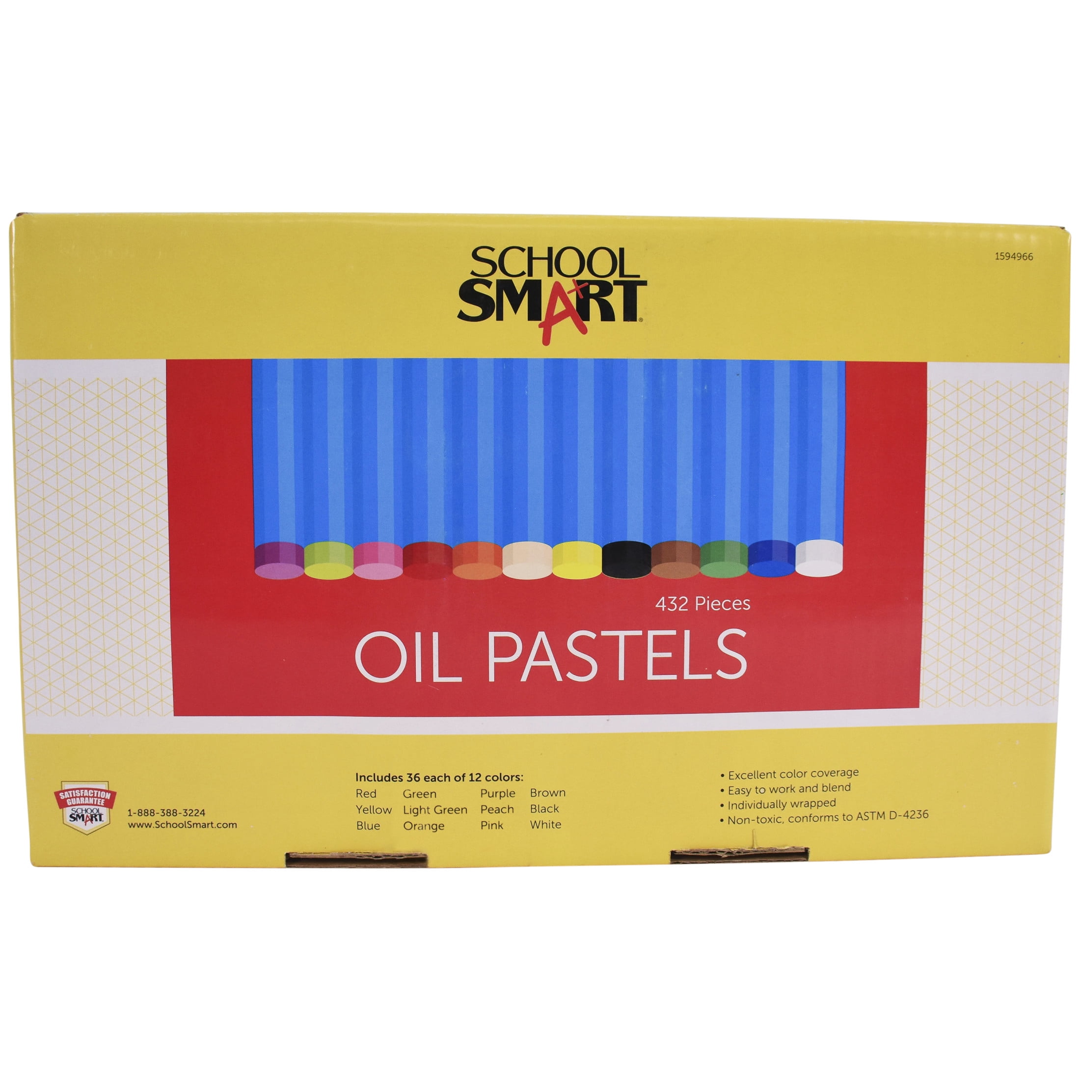 Oil Pastels, Assorted Colors, Set of 432 - Walmart.com