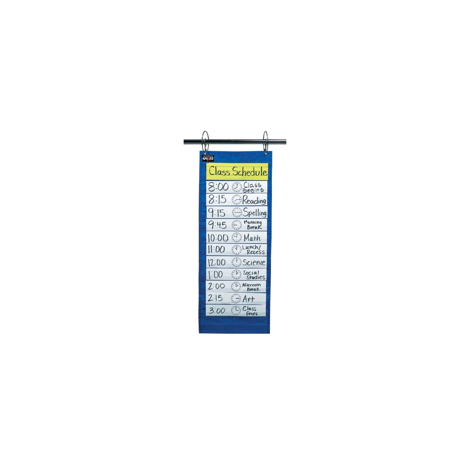 Pocket Chart with 14 Pockets, 33 x 12-1/2 Inches, Blue - Walmart.com