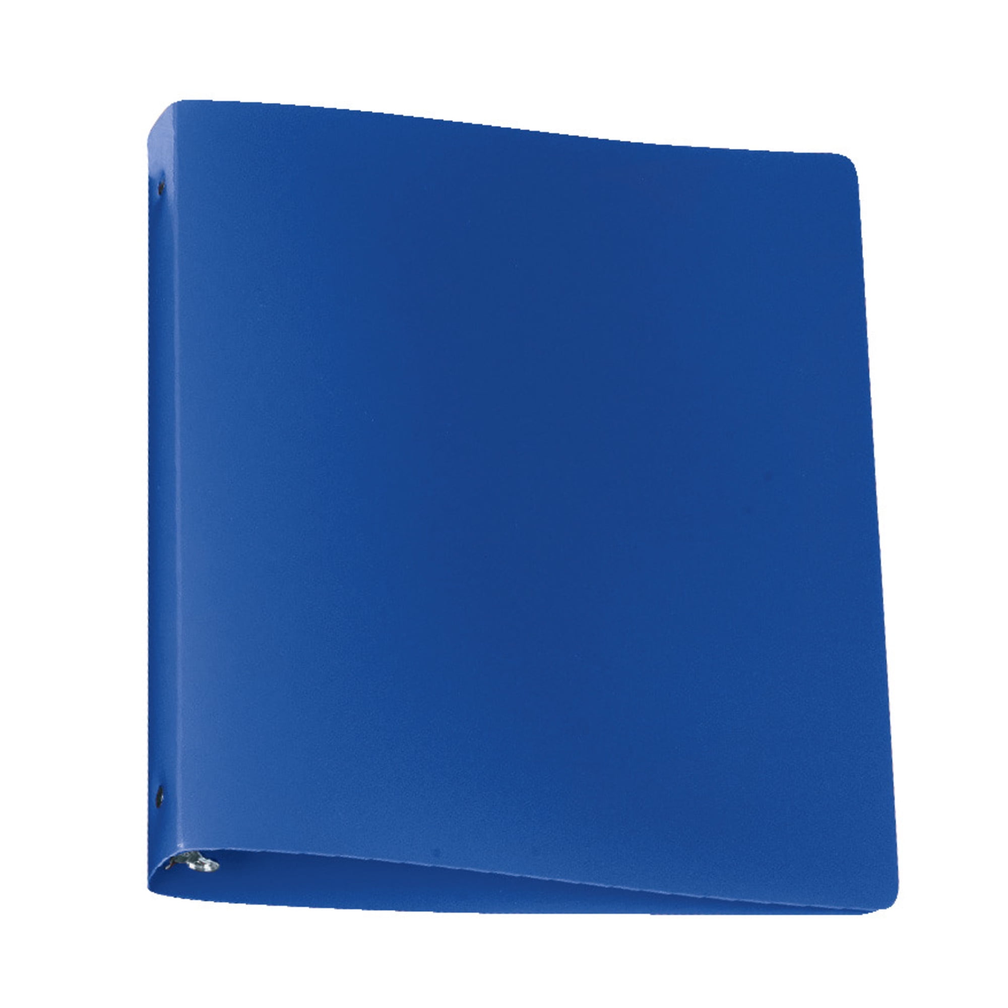 School Smart Single Colored Poly Binder, 1 Inch Round Ring, Blue ...