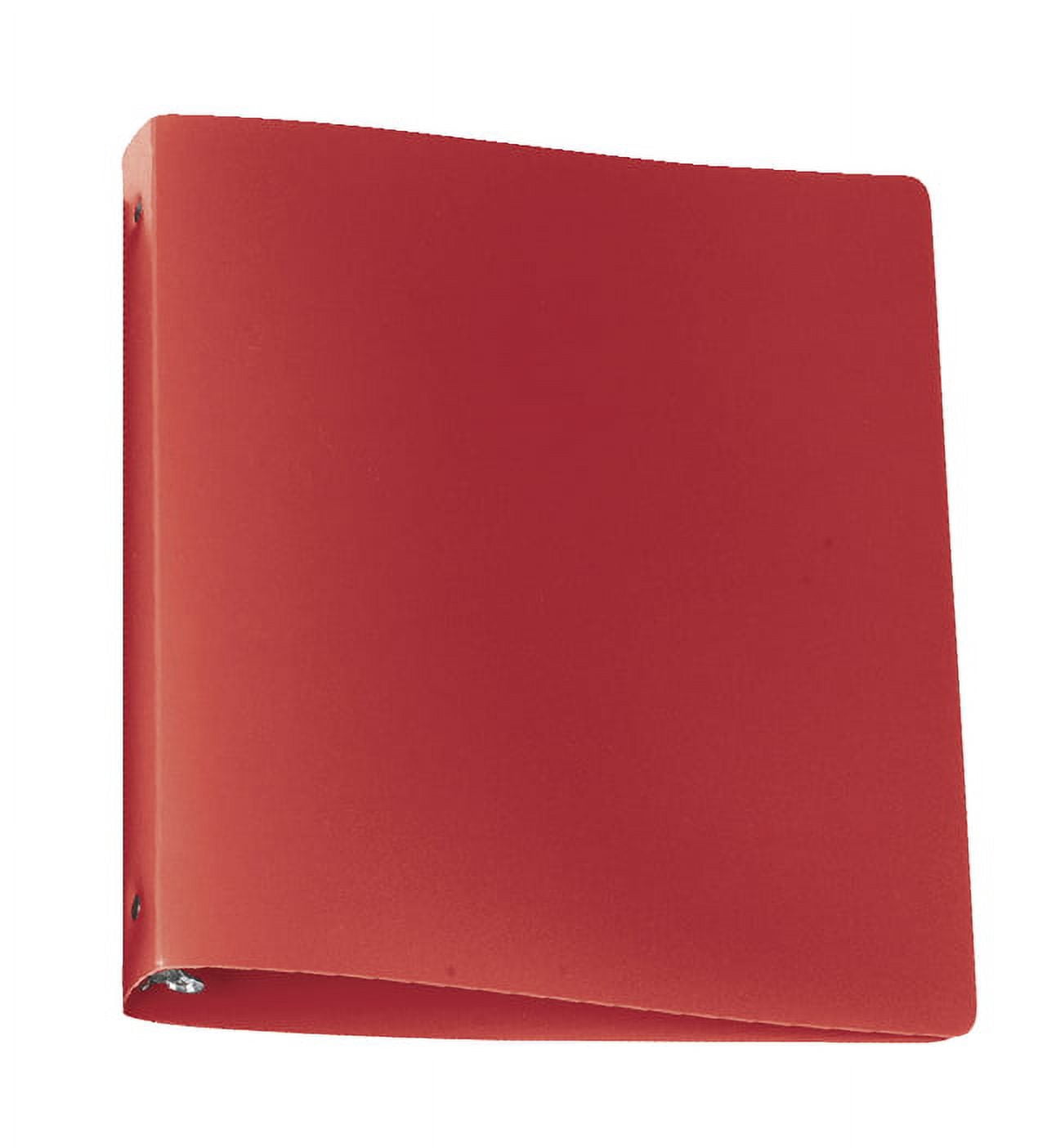 School Smart Poly Letter Size 1 Inch 3 Round Ring Binder, Red - Walmart.com