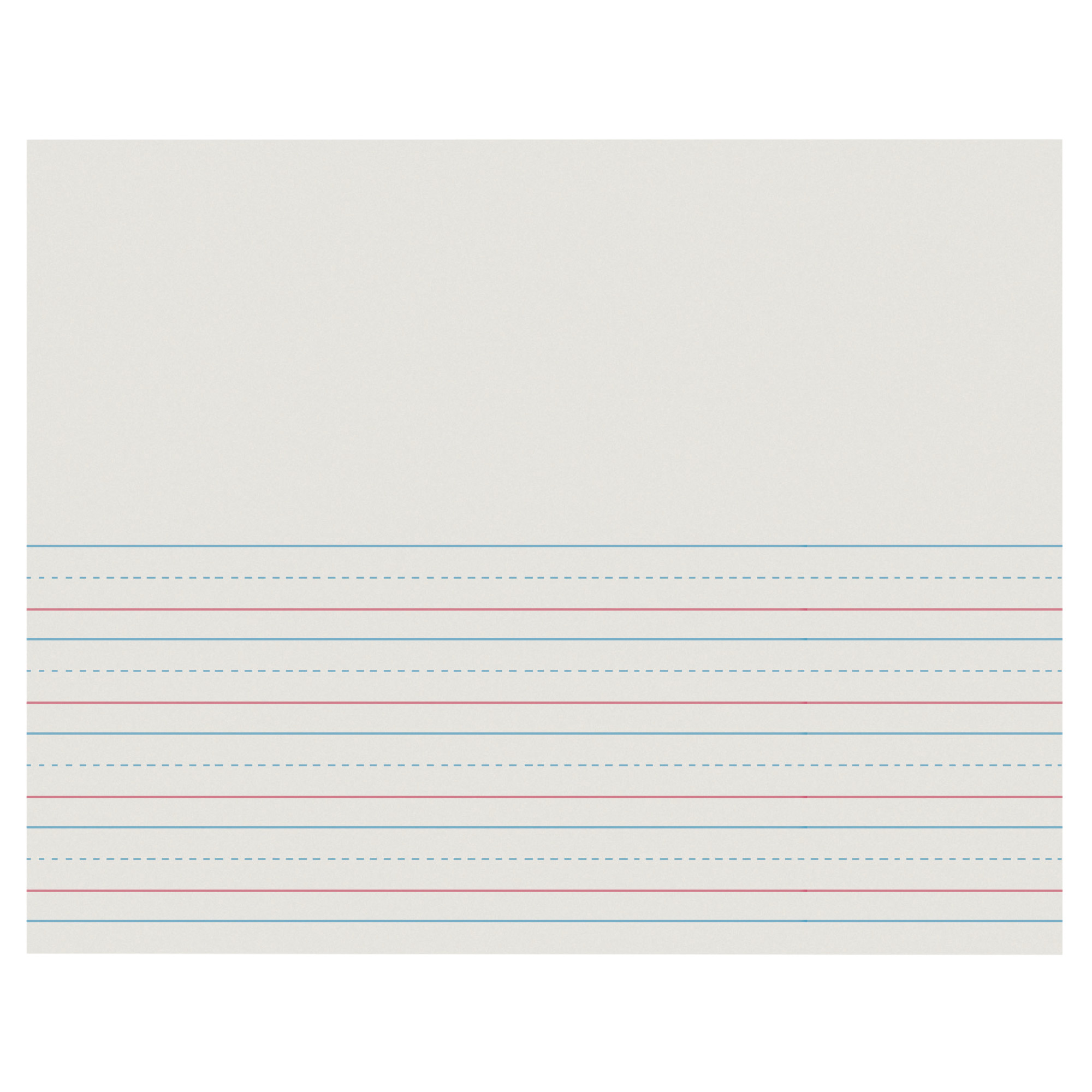 School Smart Red & Blue Storybook Paper, 5/8 Inch Ruled Long Way, 11 x ...