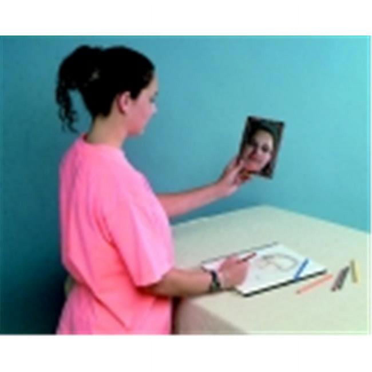 School Smart Rounded Corner Personal Mirror With Magnetic Back ...