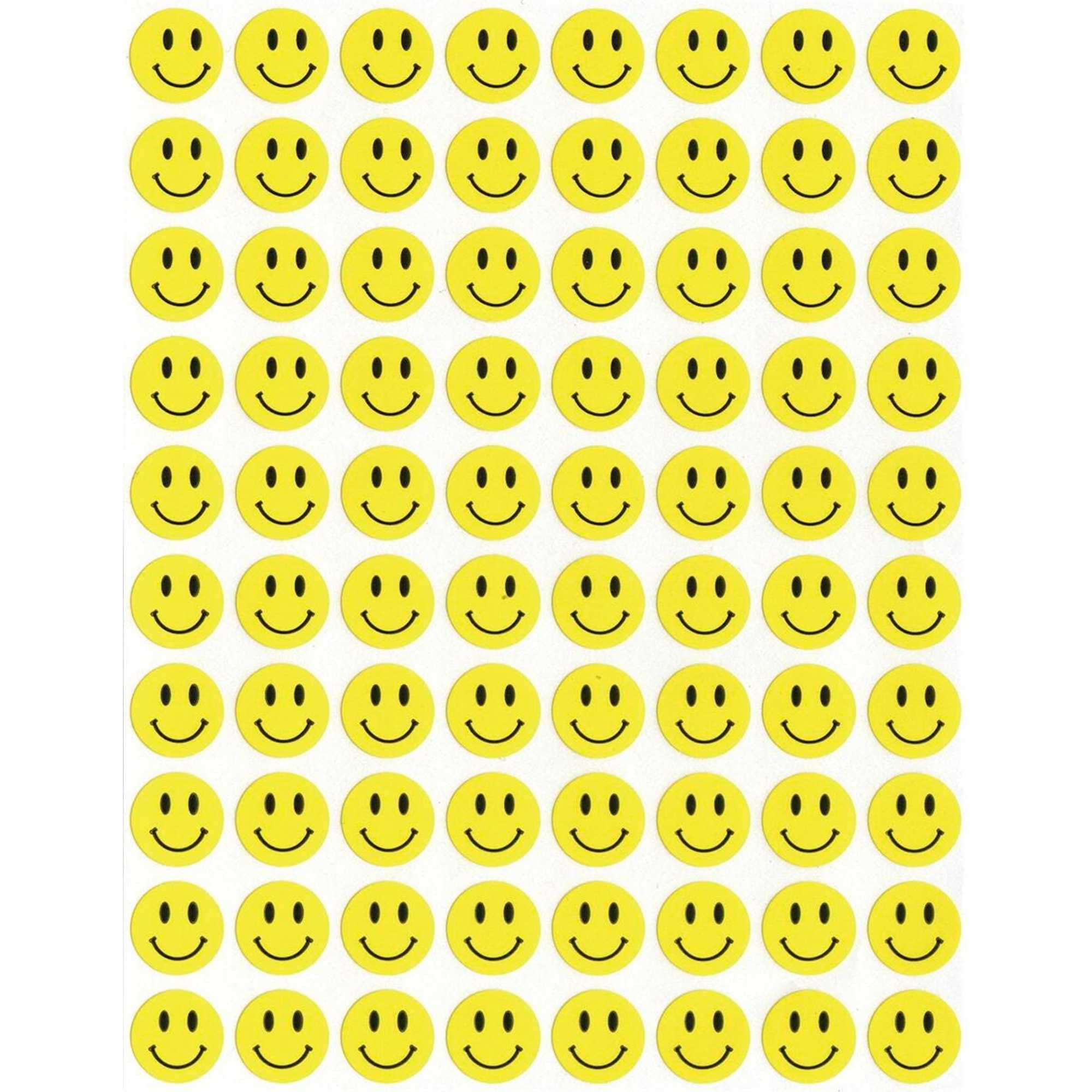 School Smart Smiley Face Mixed Emoji Stickers, 50 Sheets, Pack of 1780 ...