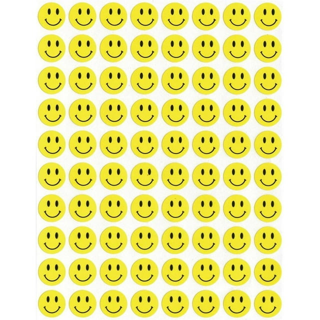 School Smart Smiley Face Mixed Emoji Stickers, 50 Sheets, Pack of 1780 ...