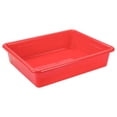 School Smart Storage Tray, Letter Size, 10-3/4 x 13-1/4 x 3 Inches, Red ...