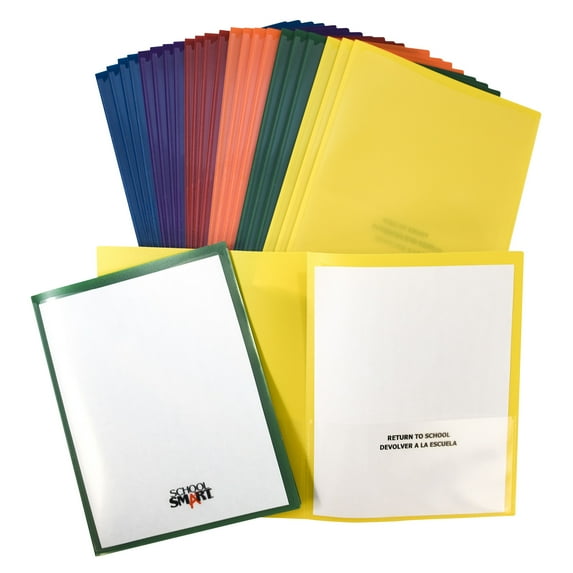 Take Home Folders, Assorted Colors, Set of 24 - Walmart.com